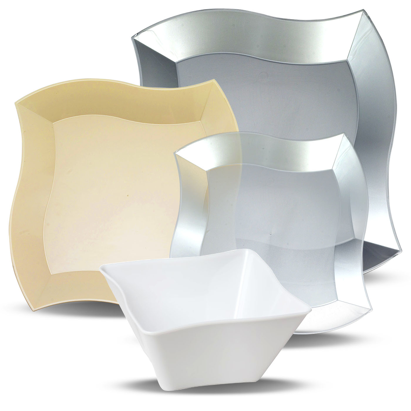 Disposable Wave Dinnerware | Smarty Had A Party