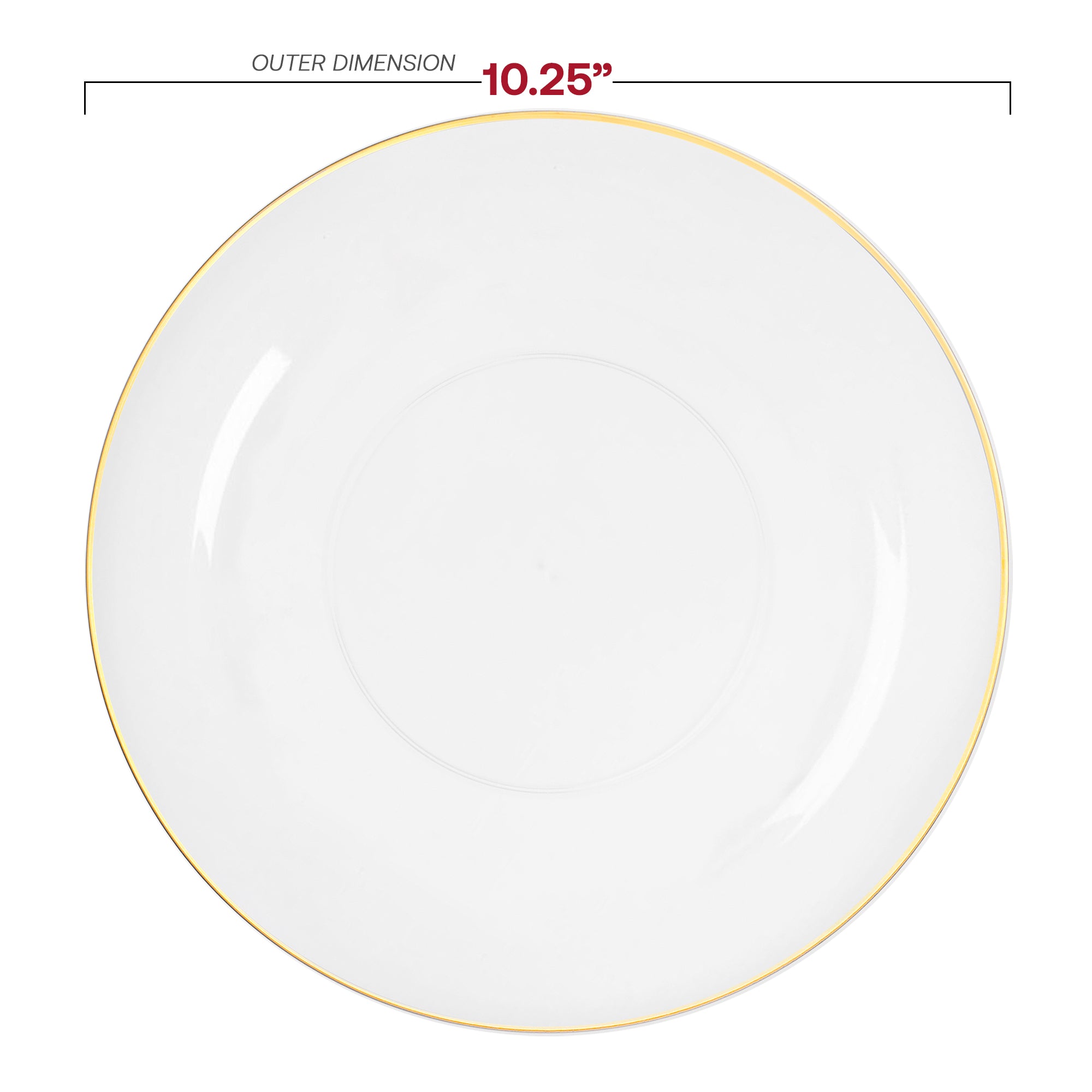 Plastic Plates - Clear Gold Organic Value Set | Smarty Had A Party