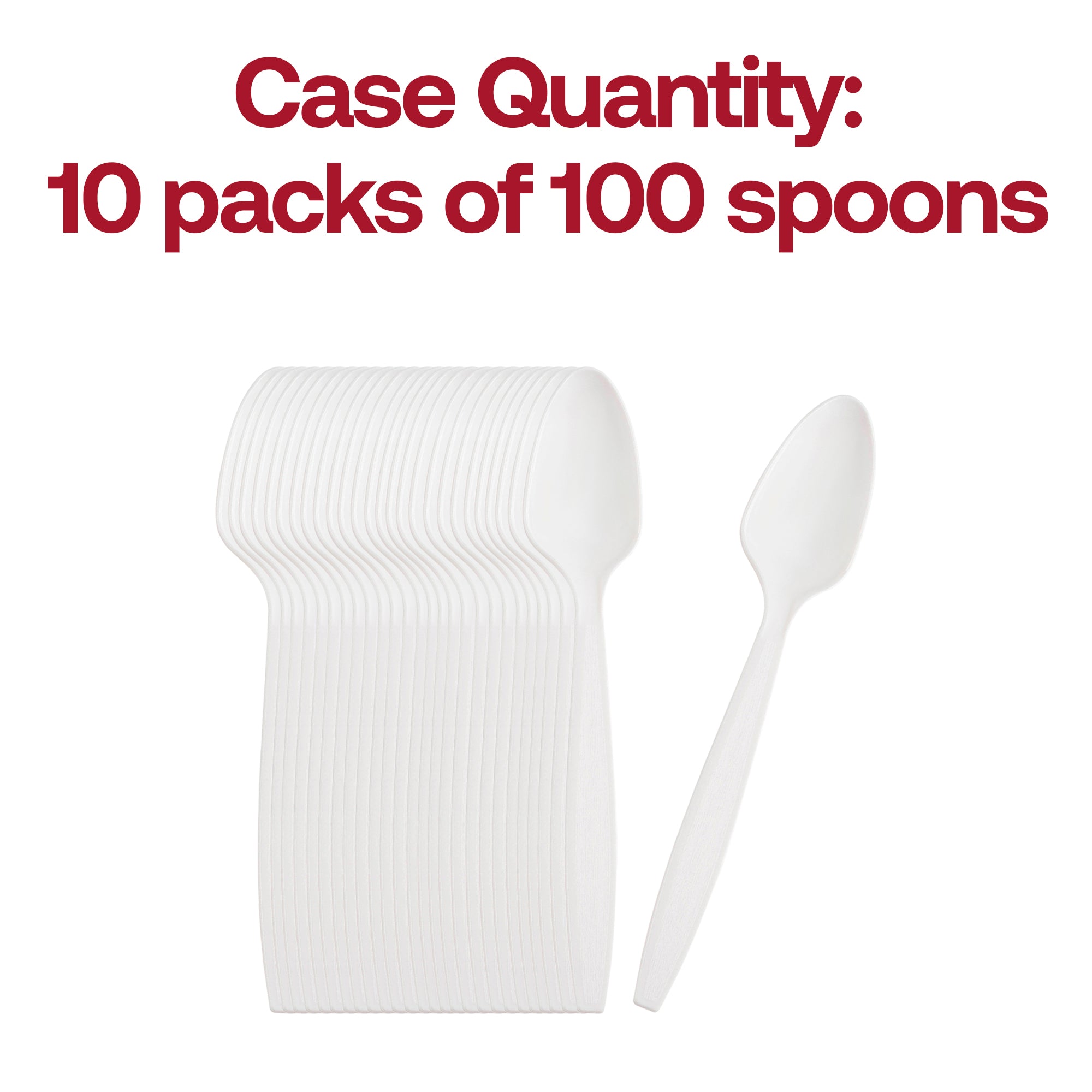 Plastic Spoons - White Disposable Spoons | Smarty Had A Party