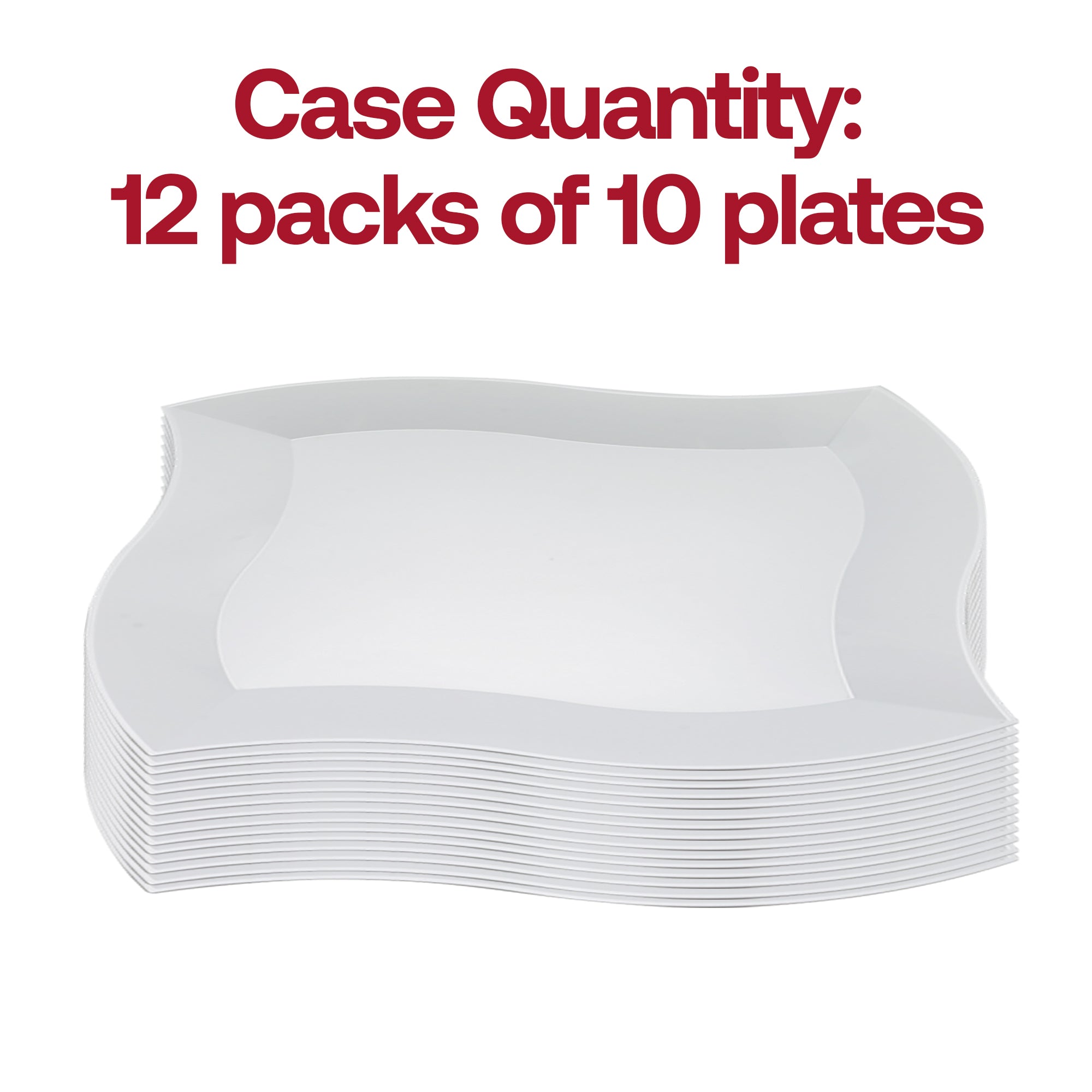 Plastic Plates - White Wave Dessert Plates | Smarty Had A Party