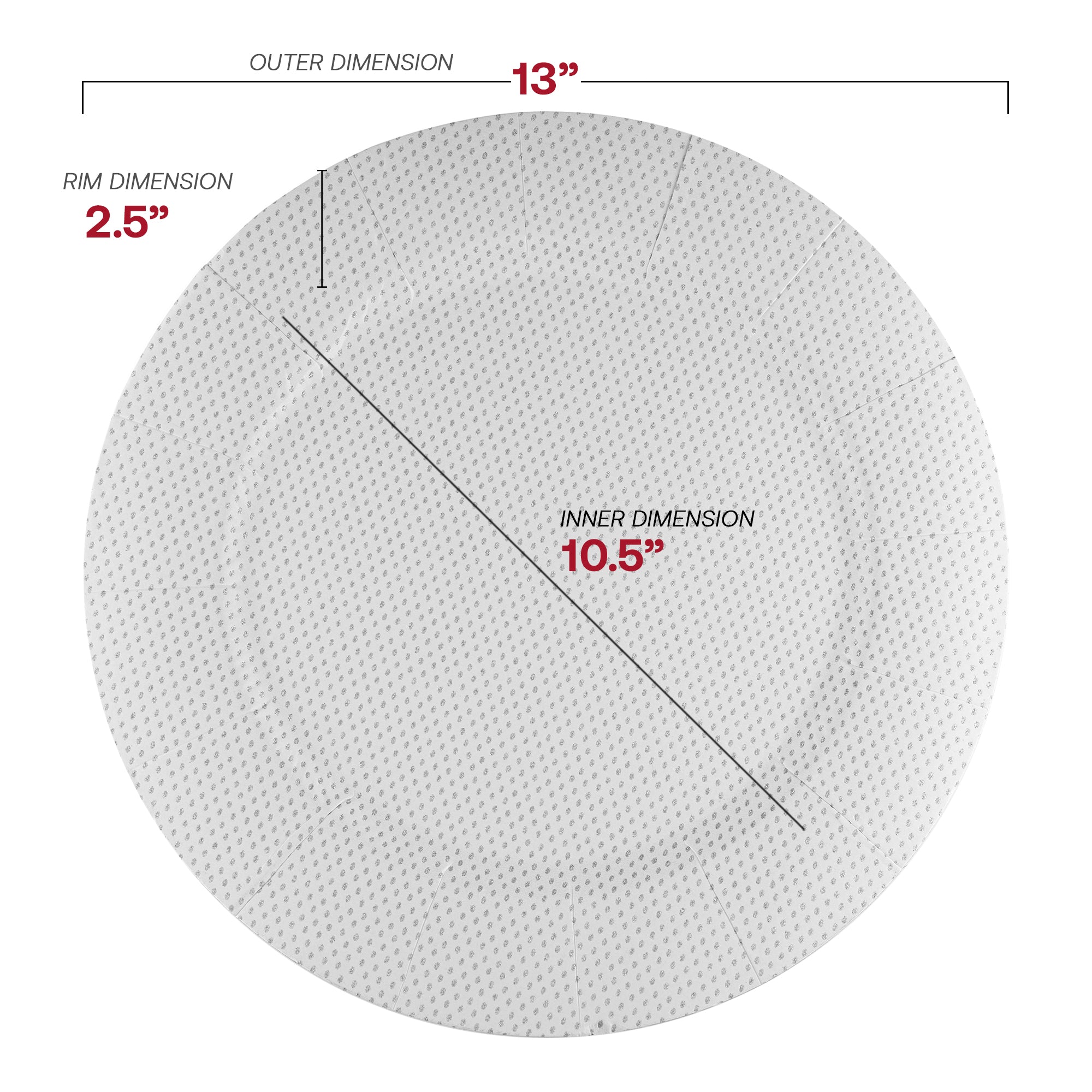 Paper Plates - Glitz White Paper Charger Plates | Smarty Had A Party