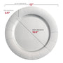 Paper Plates - Silver Paper Charger Plates | Smarty Had A Party