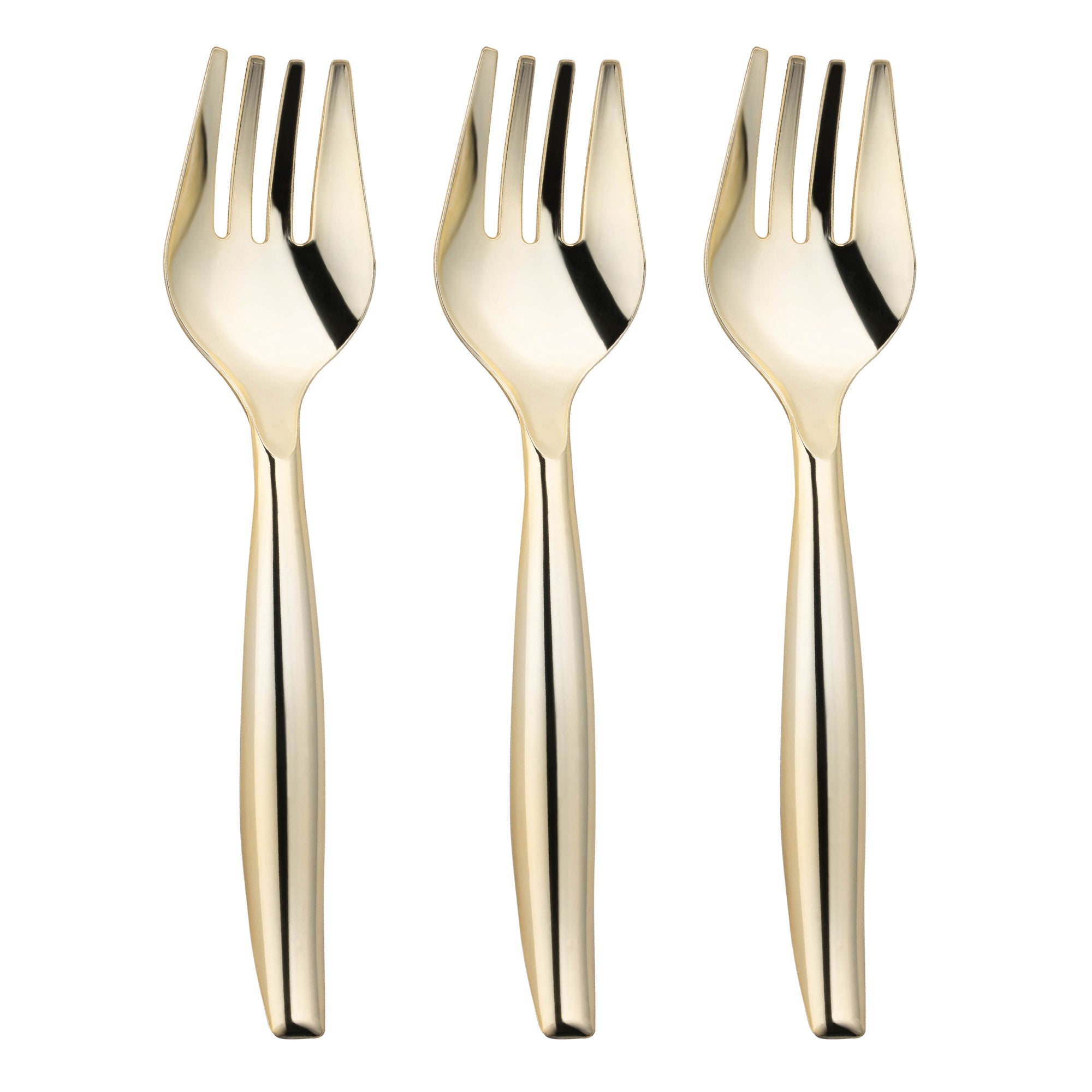 Plastic Serving Forks - Gold Large Forks | Smarty Had A Party