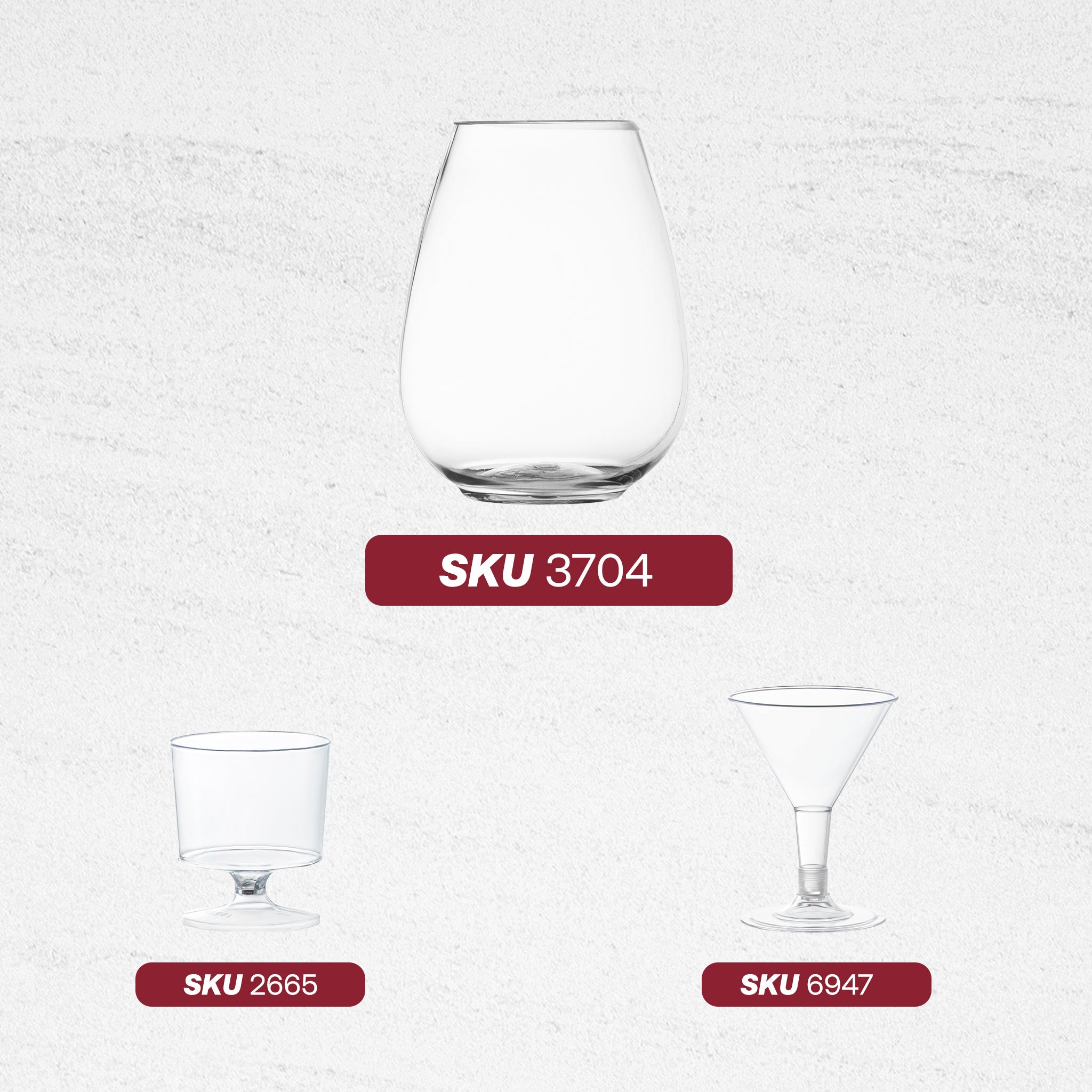 Plastic Glasses - Clear Stemless Mini Goblets | Smarty Had A Party