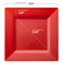Plastic Plates - Red Square Cake Plates | Smarty Had A Party
