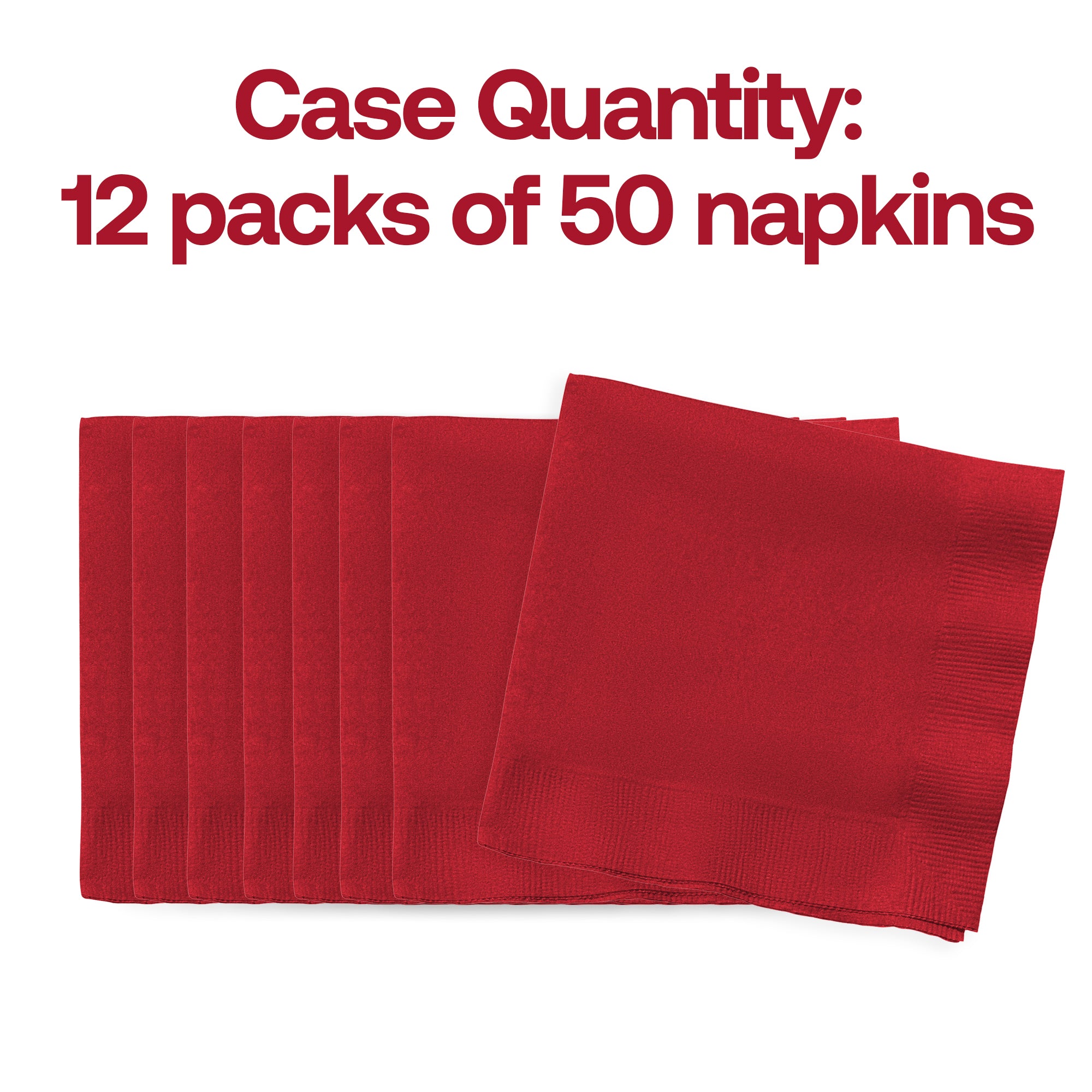 Paper Napkins - Classic Red Cocktail Napkins | Smarty Had A Party