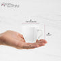 Plastic Cups - White Square Coffee Tea Cups | Smarty Had A Party