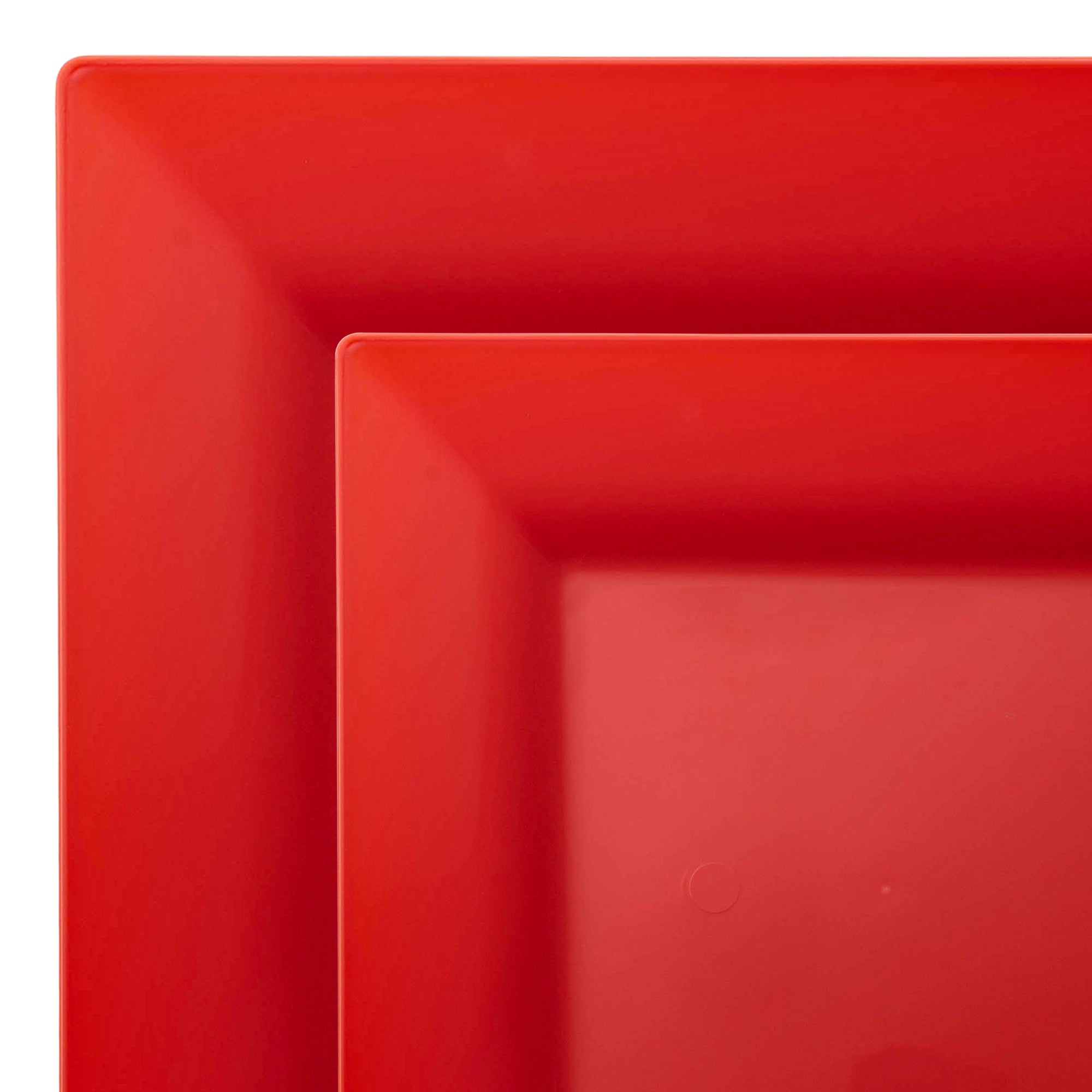 Plastic Plates - Red Square Dinnerware Set | Smarty Had A Party