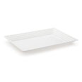 Plastic Tray - White Rectangular Serving Tray | Smarty Had A Party