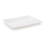 Plastic Tray - White Rectangular Serving Tray | Smarty Had A Party