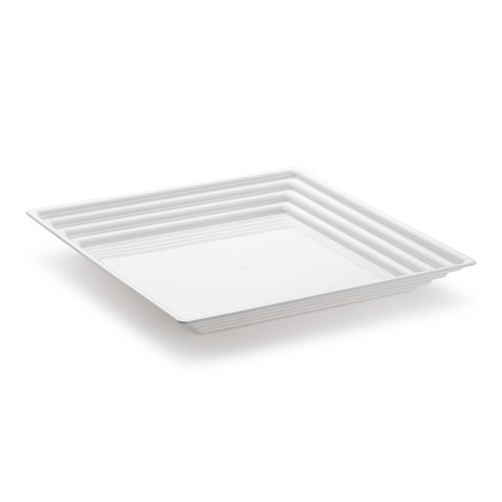 Plastic Trays - Square Groove Serving Trays | Smarty Had A Party