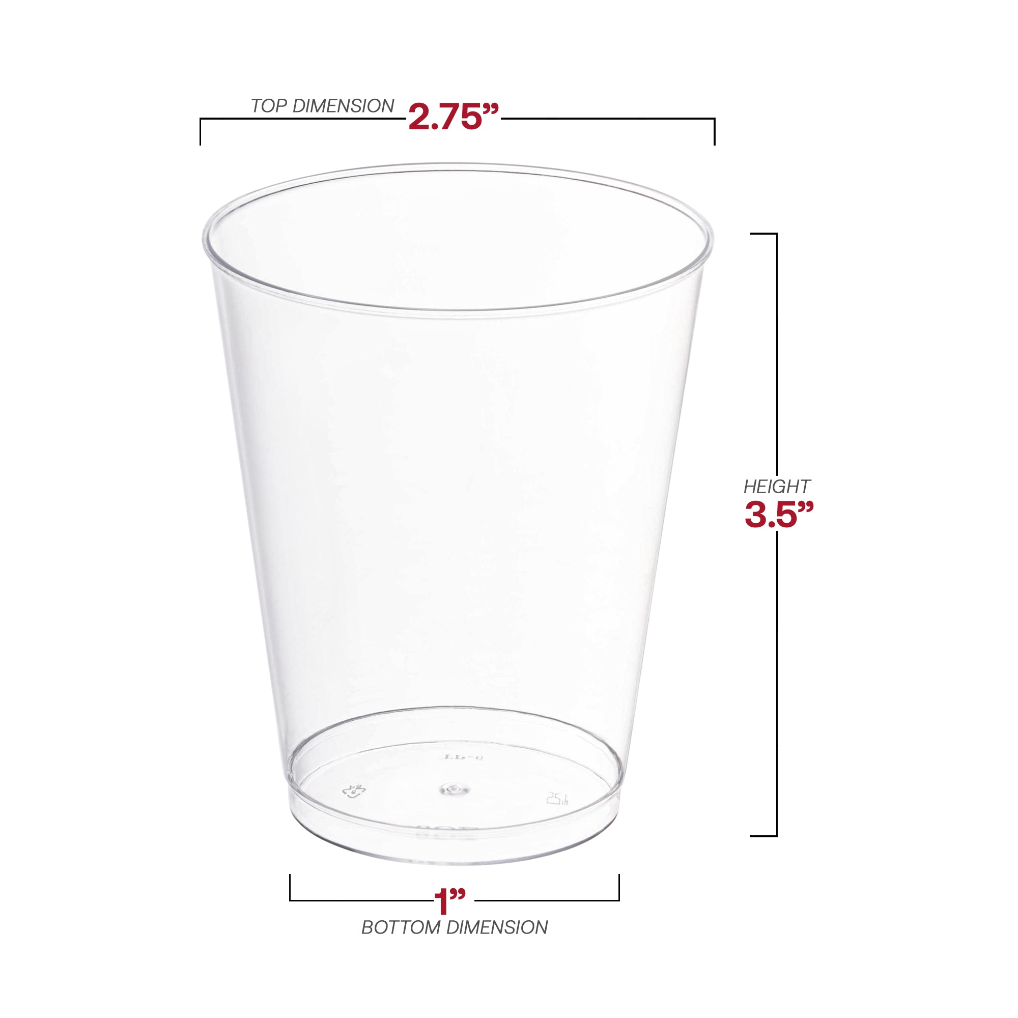 Plastic Cup - Clear Round Plastic Cup | Smarty Had A Party