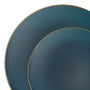 Plastic Plates - Navy Gold Organic Value Set | Smarty Had A Party
