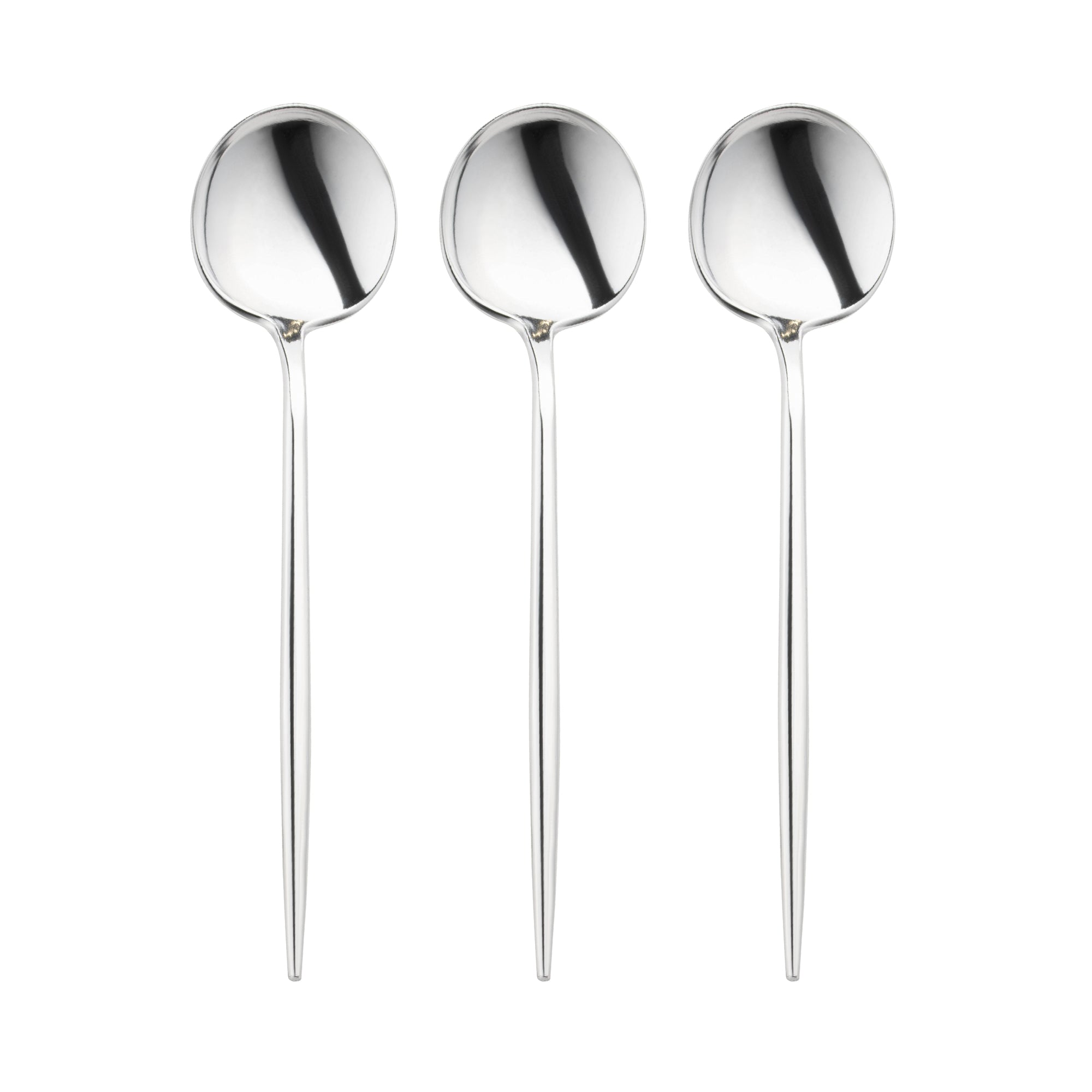 Plastic Spoons - Silver Moderno Dinner Spoons | Smarty Had A Party