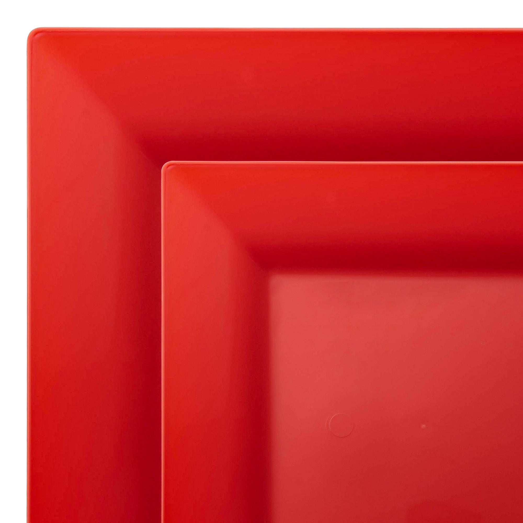 Plastic Plates - Red Square Dinnerware Set | Smarty Had A Party