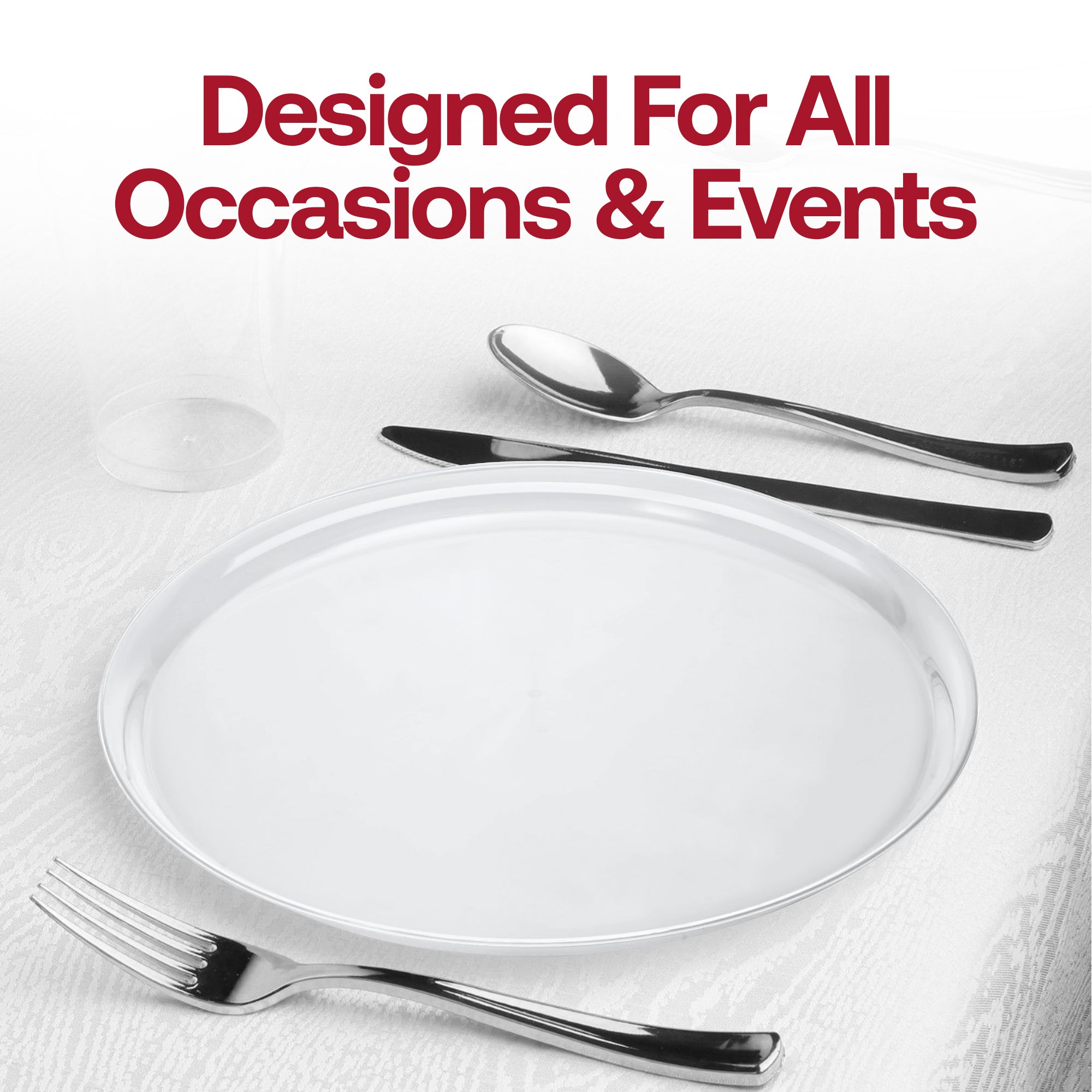 Plastic Trays - 18" Clear Round Trays | Smarty Had A Party