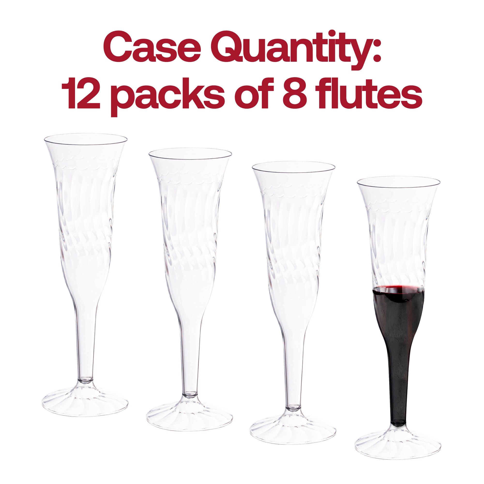Plastic Flutes - Clear Champagne Flutes | Smarty Had A Party