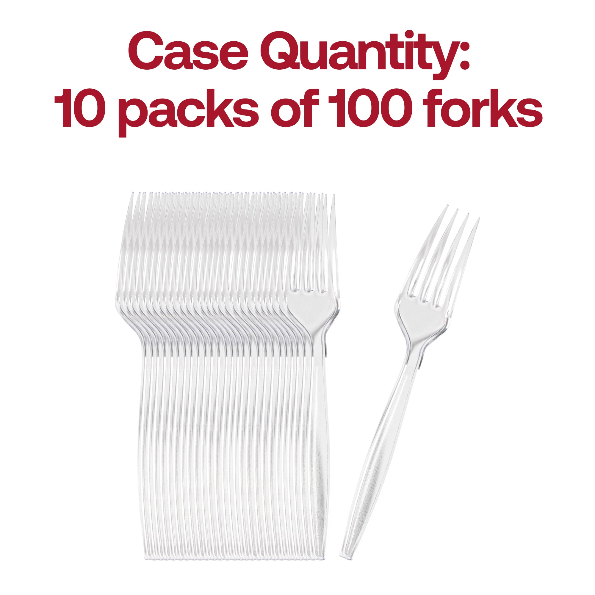 Plastic Forks - Clear Plastic Disposable Fork | Smarty Had A Party