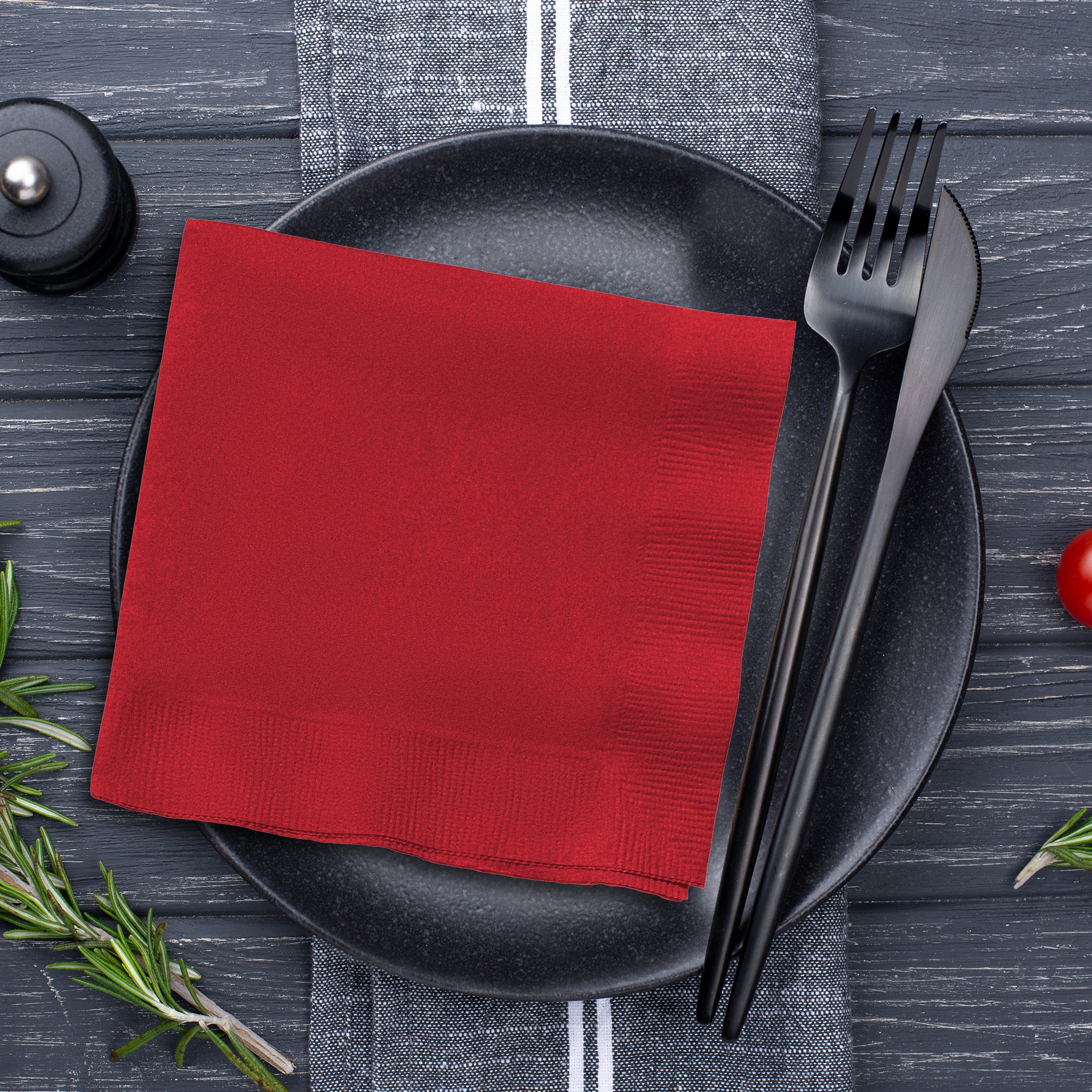 Paper Napkins - Classic Red Cocktail Napkins | Smarty Had A Party