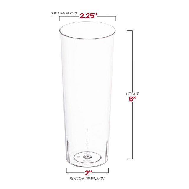 Plastic Cups - Clear Round Disposable Cups | Smarty Had A Party