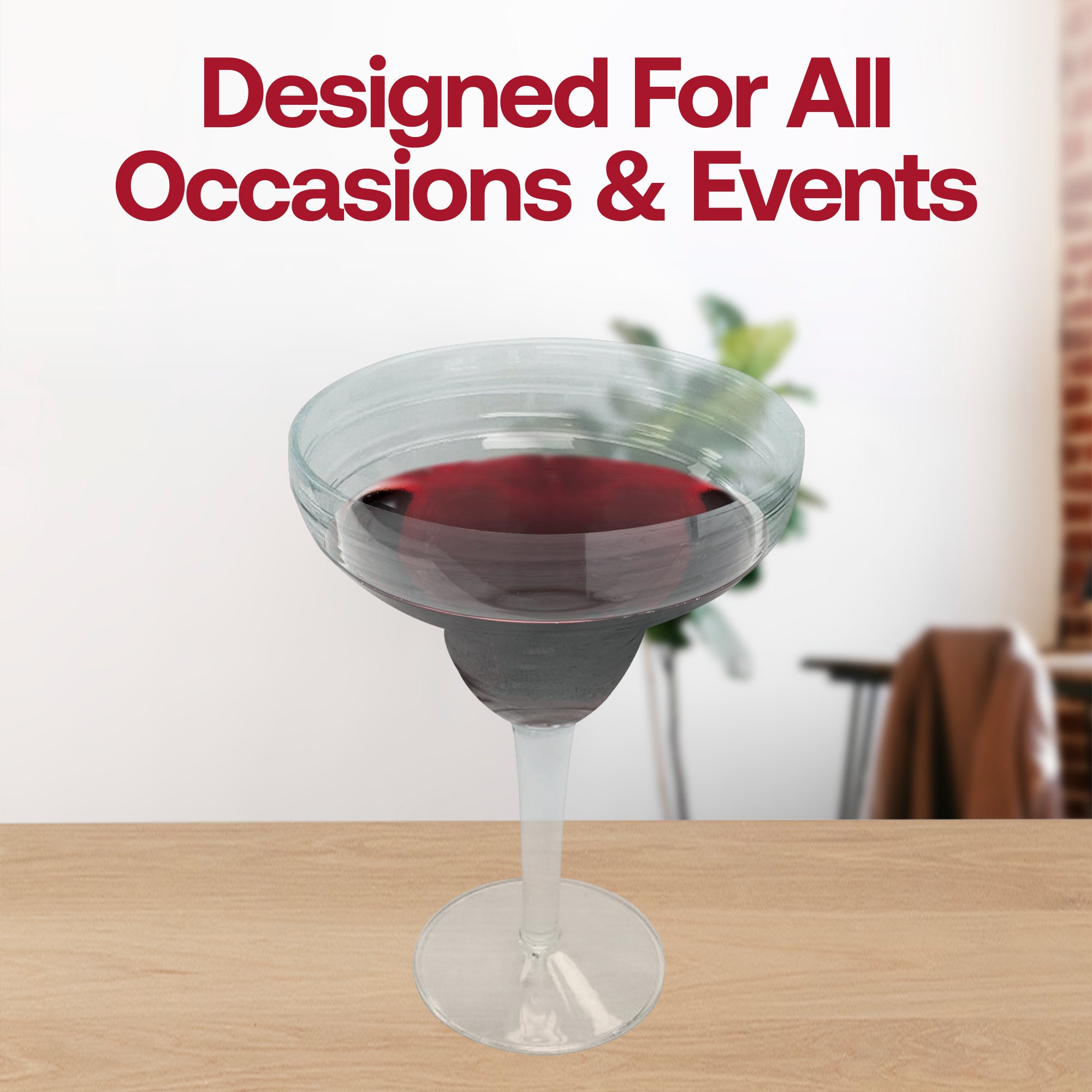 Plastic Glasses - Clear Spiral Margarita Goblets | Smarty Had A Party