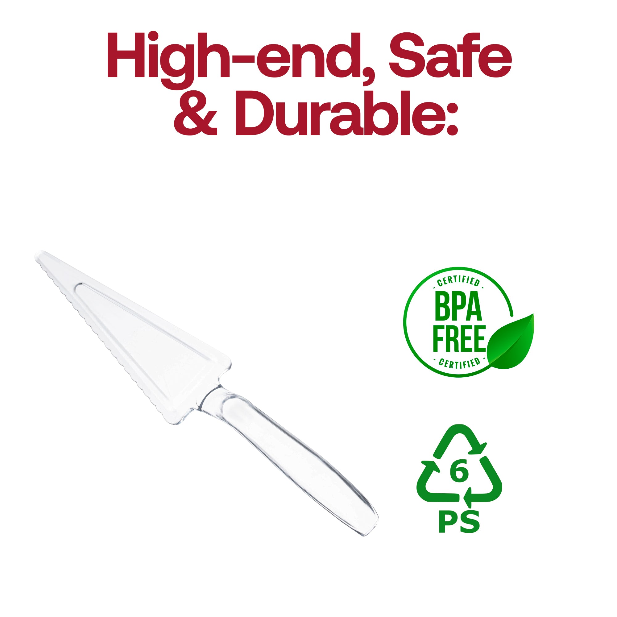 Plastic Cake Cutters - Clear Cake Lifters | Smarty Had A Party