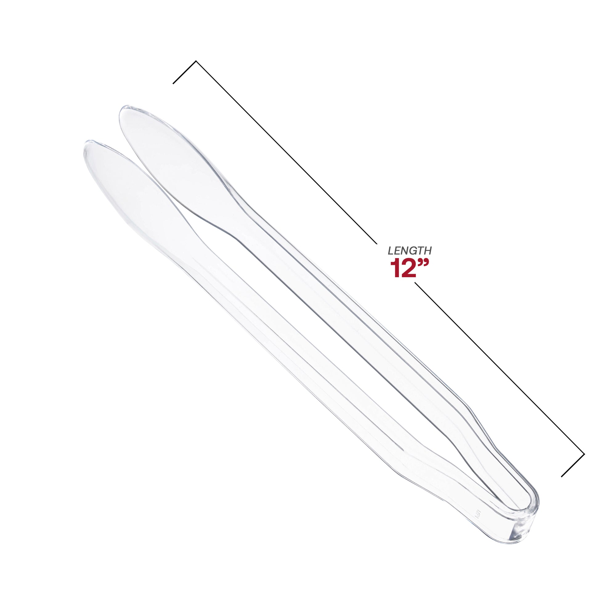 Plastic Serving Tongs - Clear Tongs | Smarty Had A Party