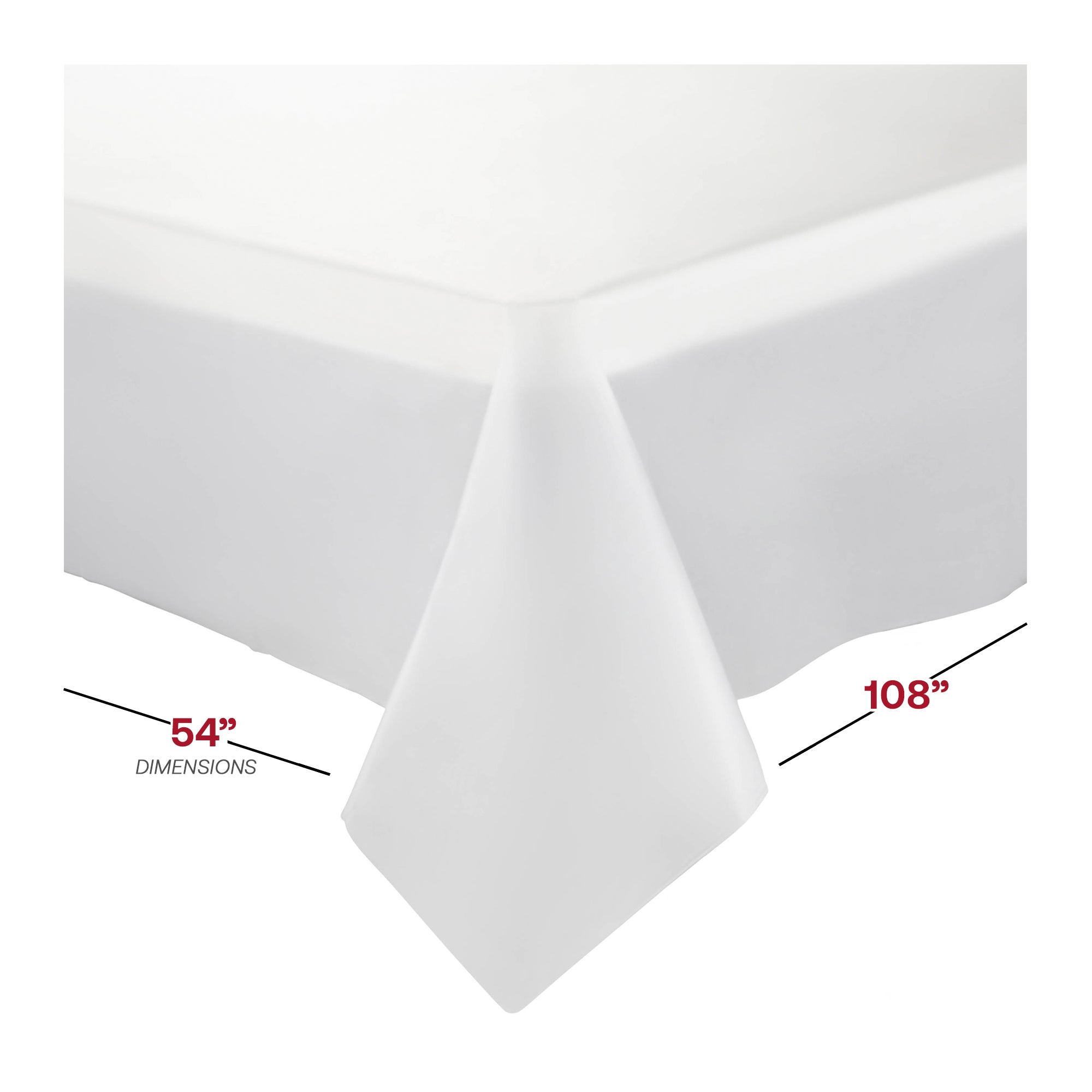 Disposable Tablecloth - White Plastic Tablecloths | Smarty Had A Party