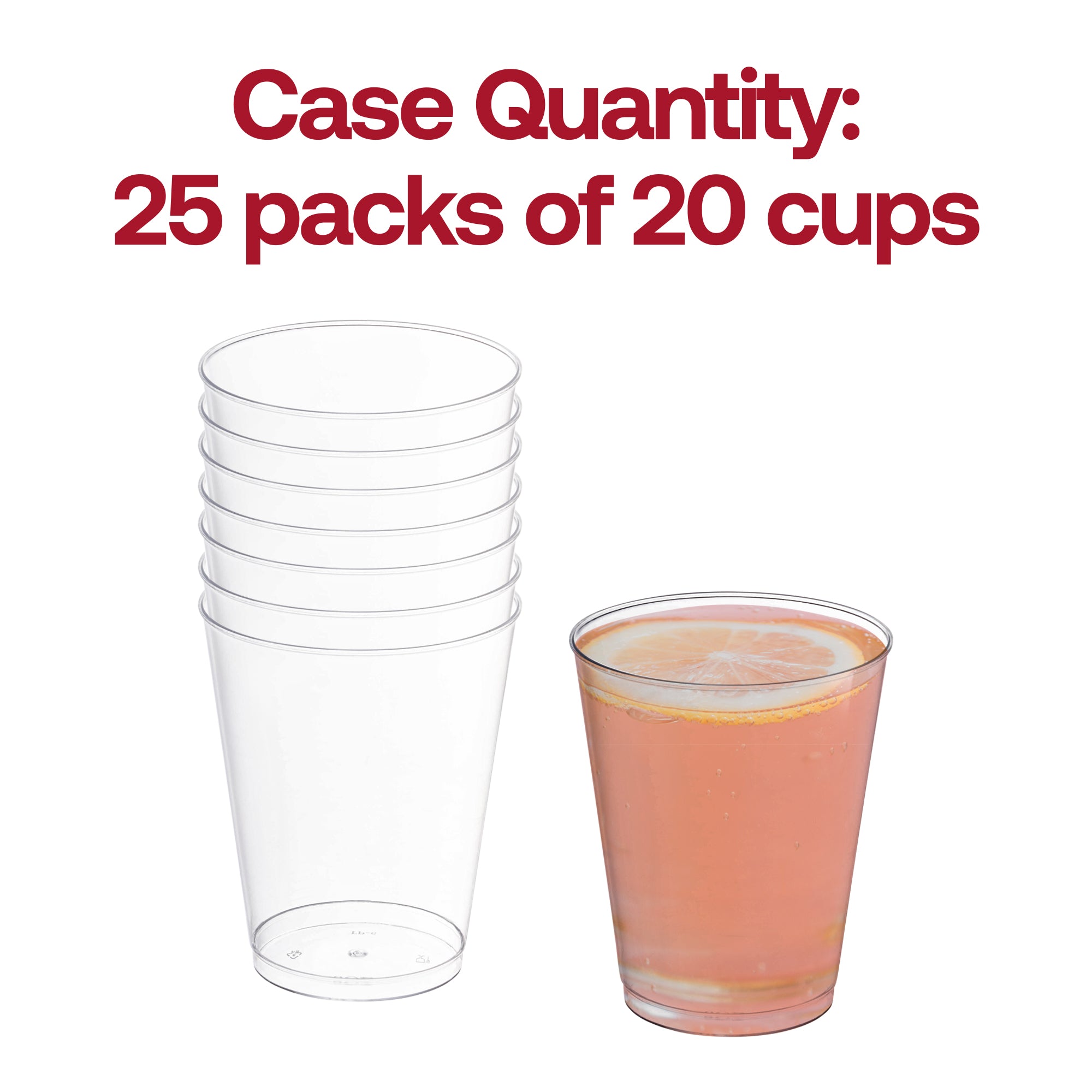 Plastic Cup - Clear Round Plastic Cup | Smarty Had A Party