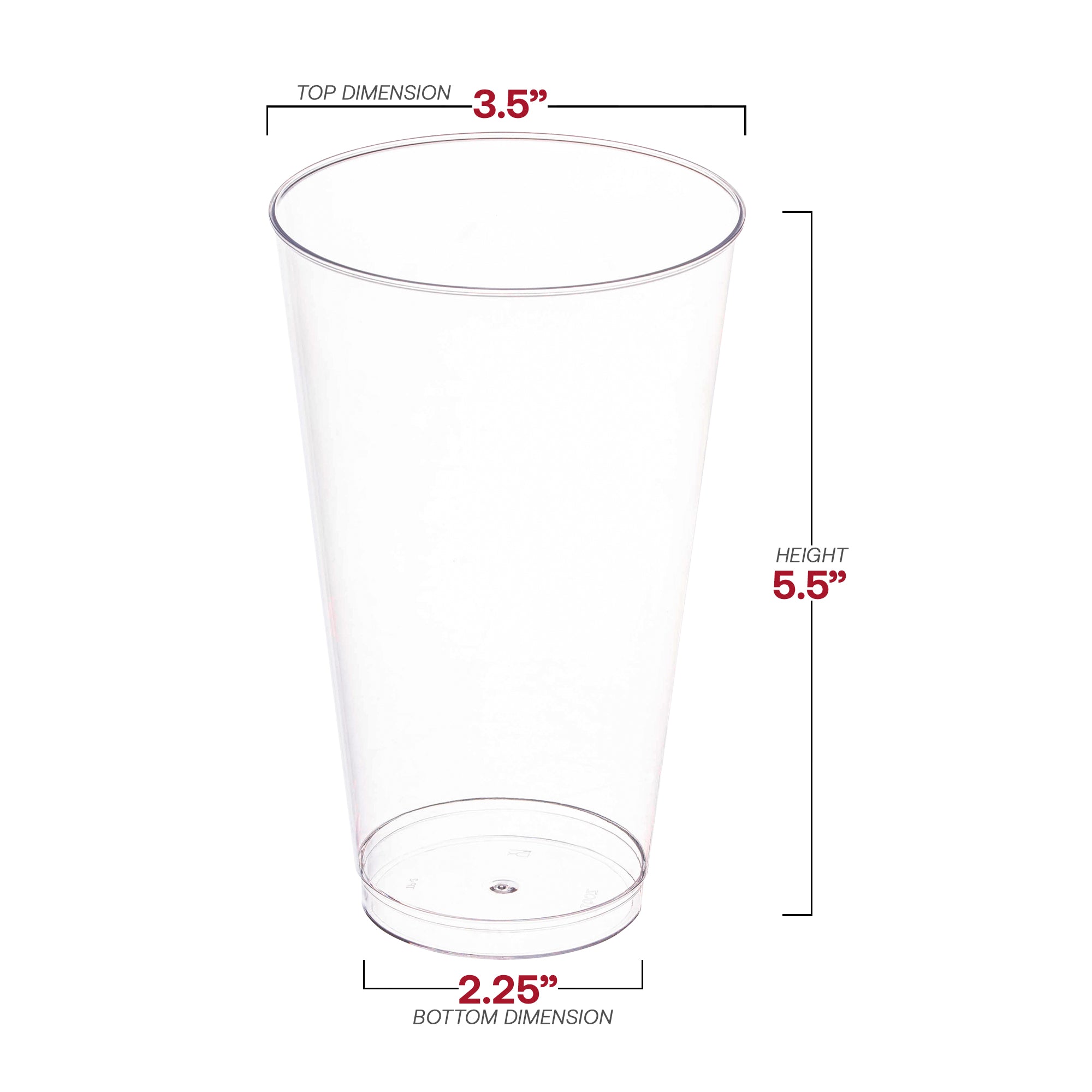Plastic Cup - Crystal Clear Tall Iced Tea Cup | Smarty Had A Party
