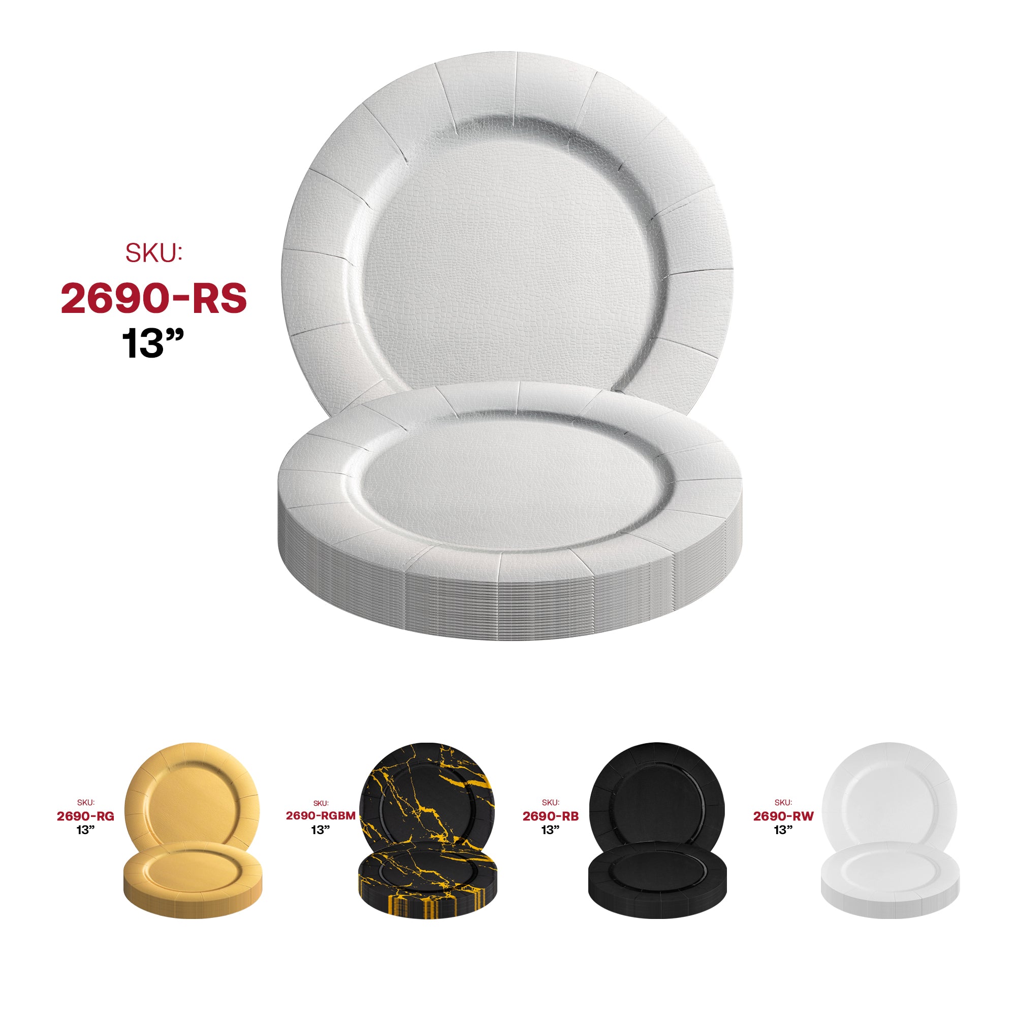 Paper Plates - Silver Paper Charger Plates | Smarty Had A Party