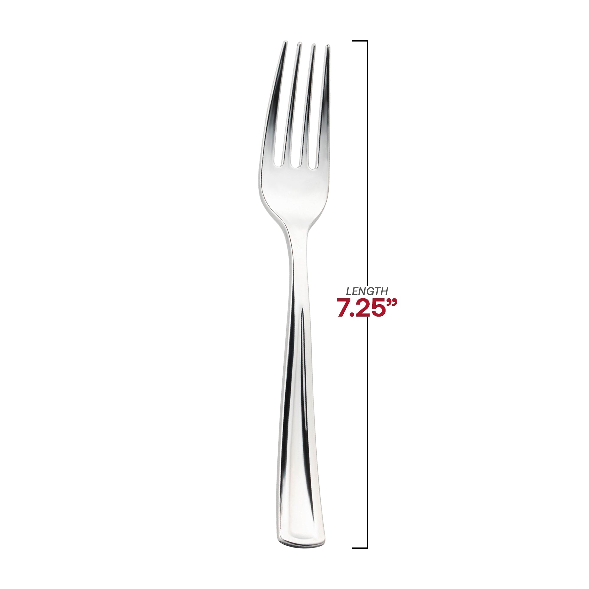 Plastic Fork - Shiny Metallic Silver Forks | Smarty Had A Party