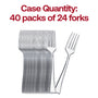 Plastic Forks - Clear Disposable Dessert Fork | Smarty Had A Party
