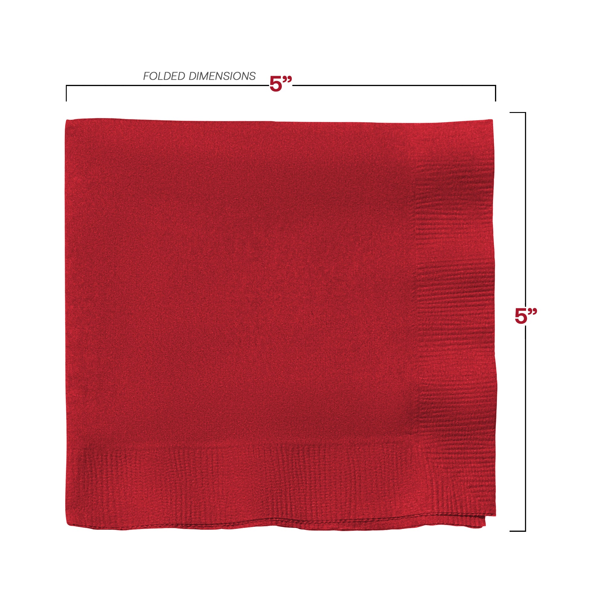 Paper Napkins - Classic Red Cocktail Napkins | Smarty Had A Party