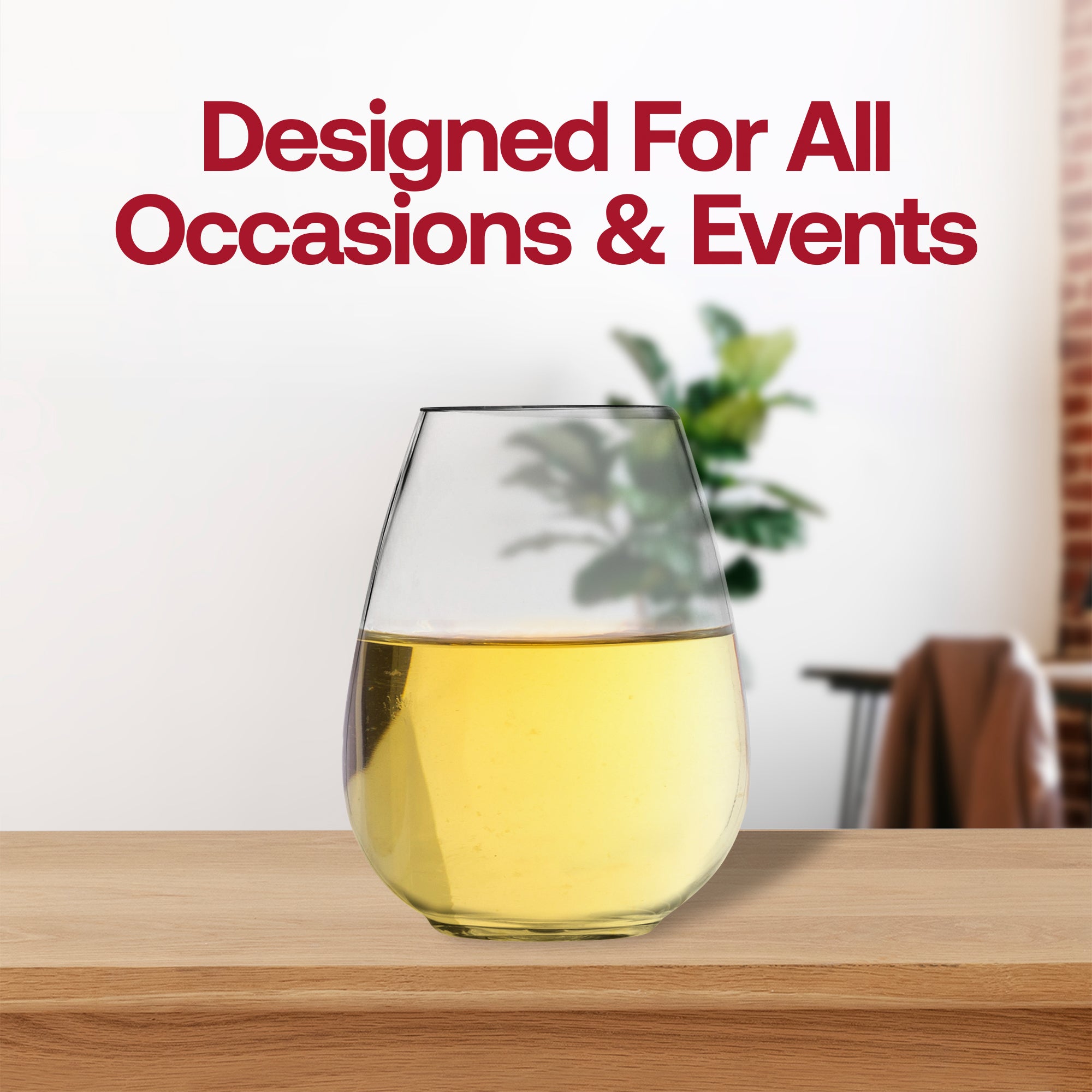 Plastic Glasses - Clear Stemless Mini Goblets | Smarty Had A Party