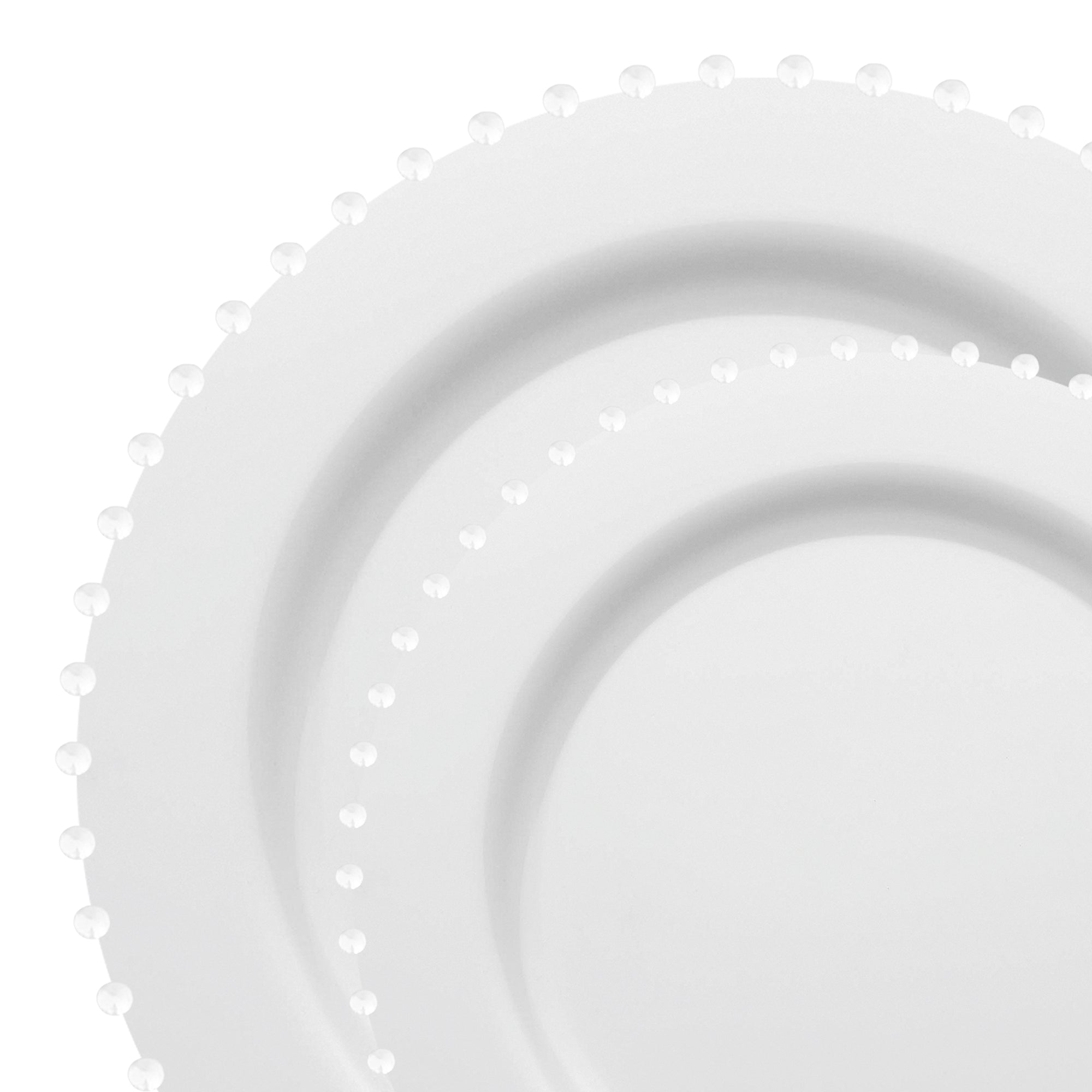White Pearl Dinnerware Set | Elegant Round Plates