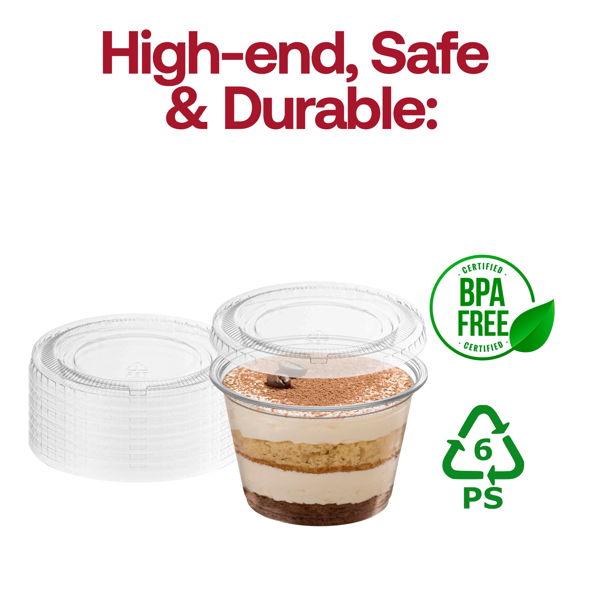 Plastic Cups - 2 oz Clear Souffle Cups Lids | Smarty Had A Party