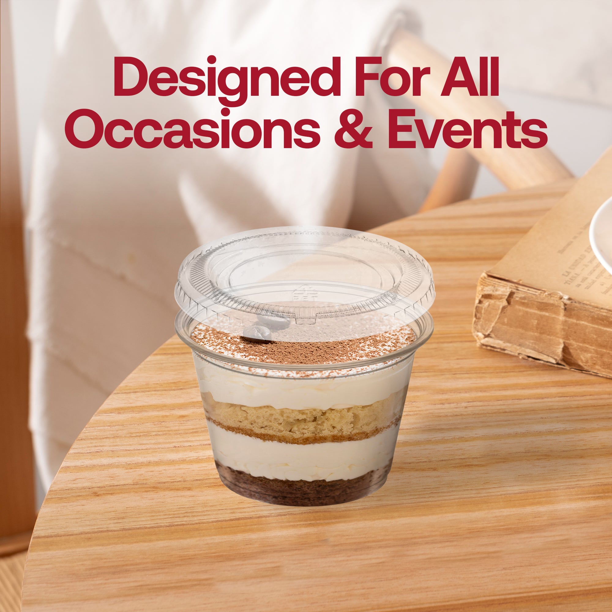 Plastic Cups - 2 oz Clear Souffle Cups Lids | Smarty Had A Party