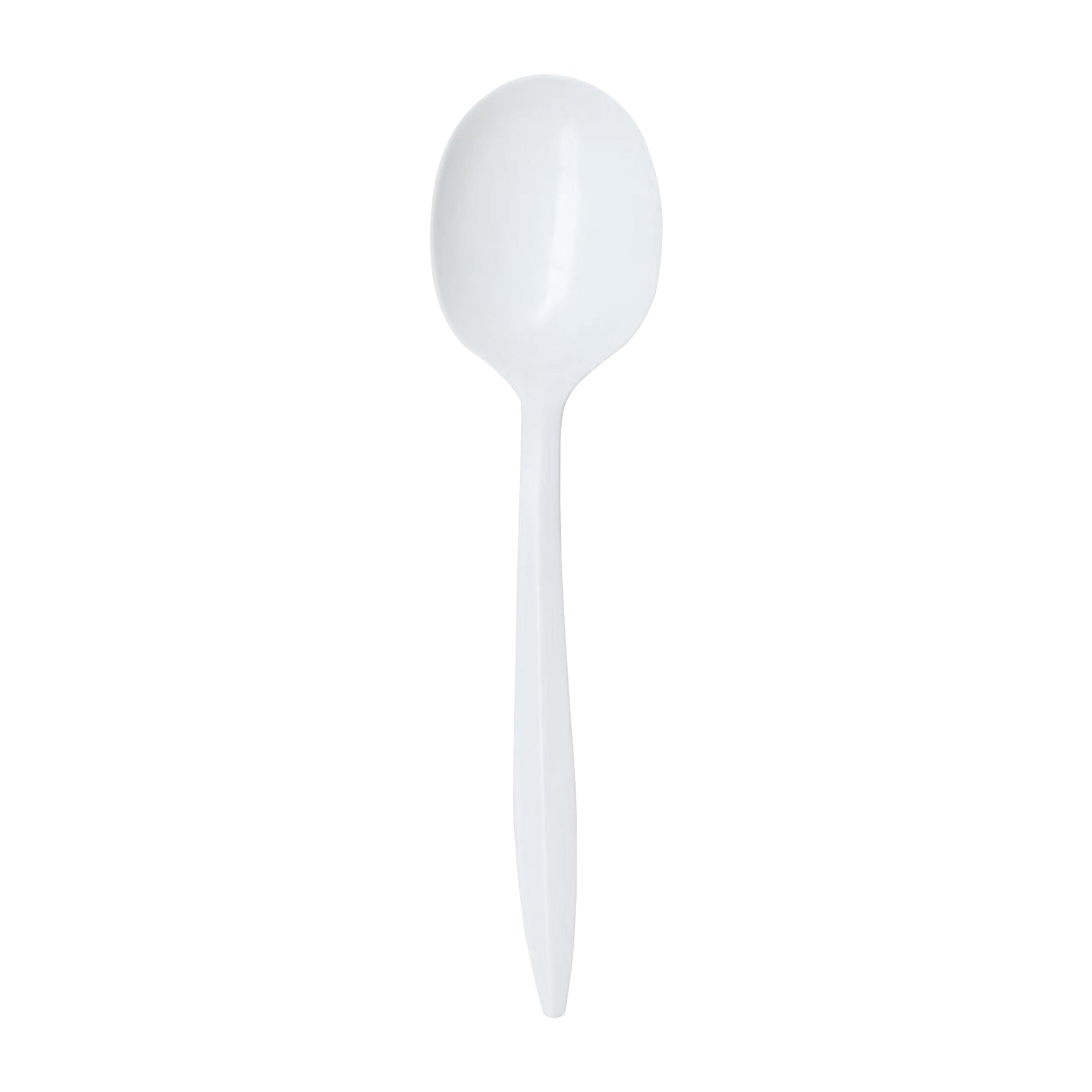 Plastic Spoons - Medium White Plastic Spoons | Smarty Had A Party