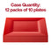 Plastic Plates - Red Square Cake Plates | Smarty Had A Party