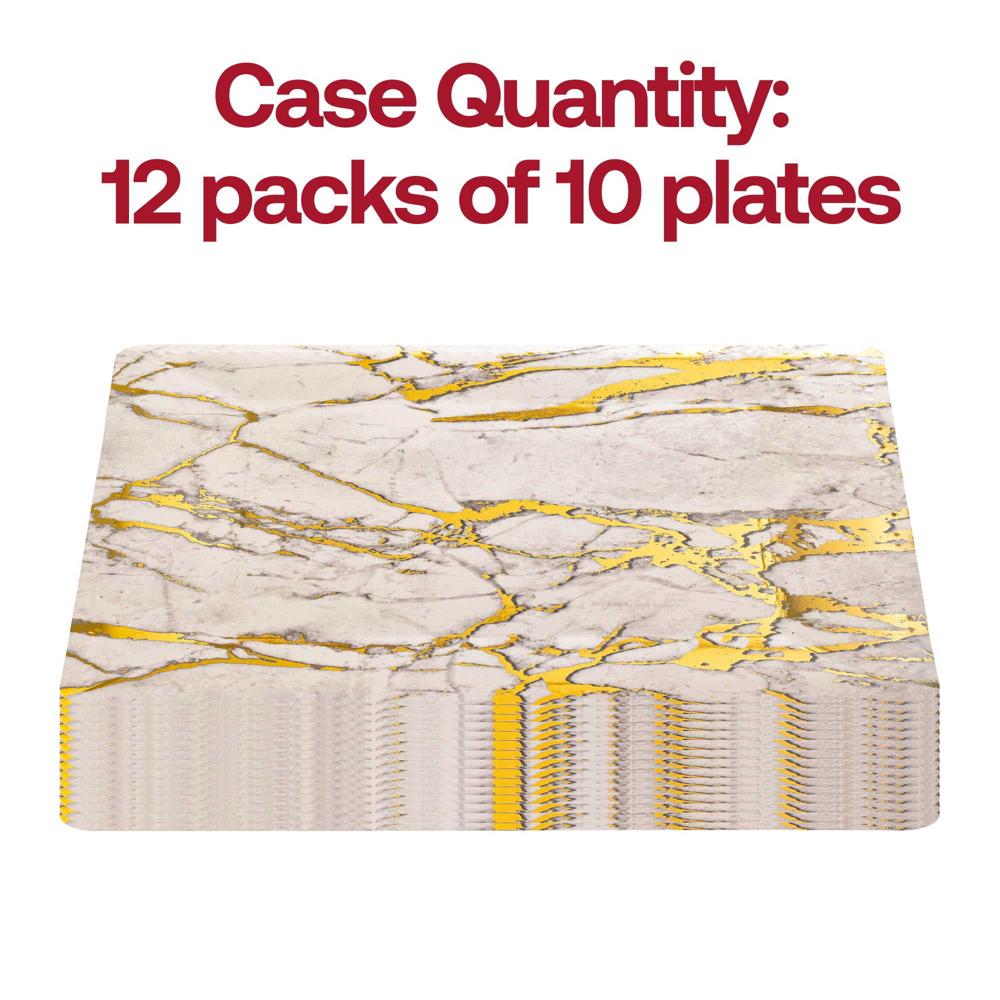 Paper Plates - Square Marble Paper Charger Plates | Smarty Had A Party