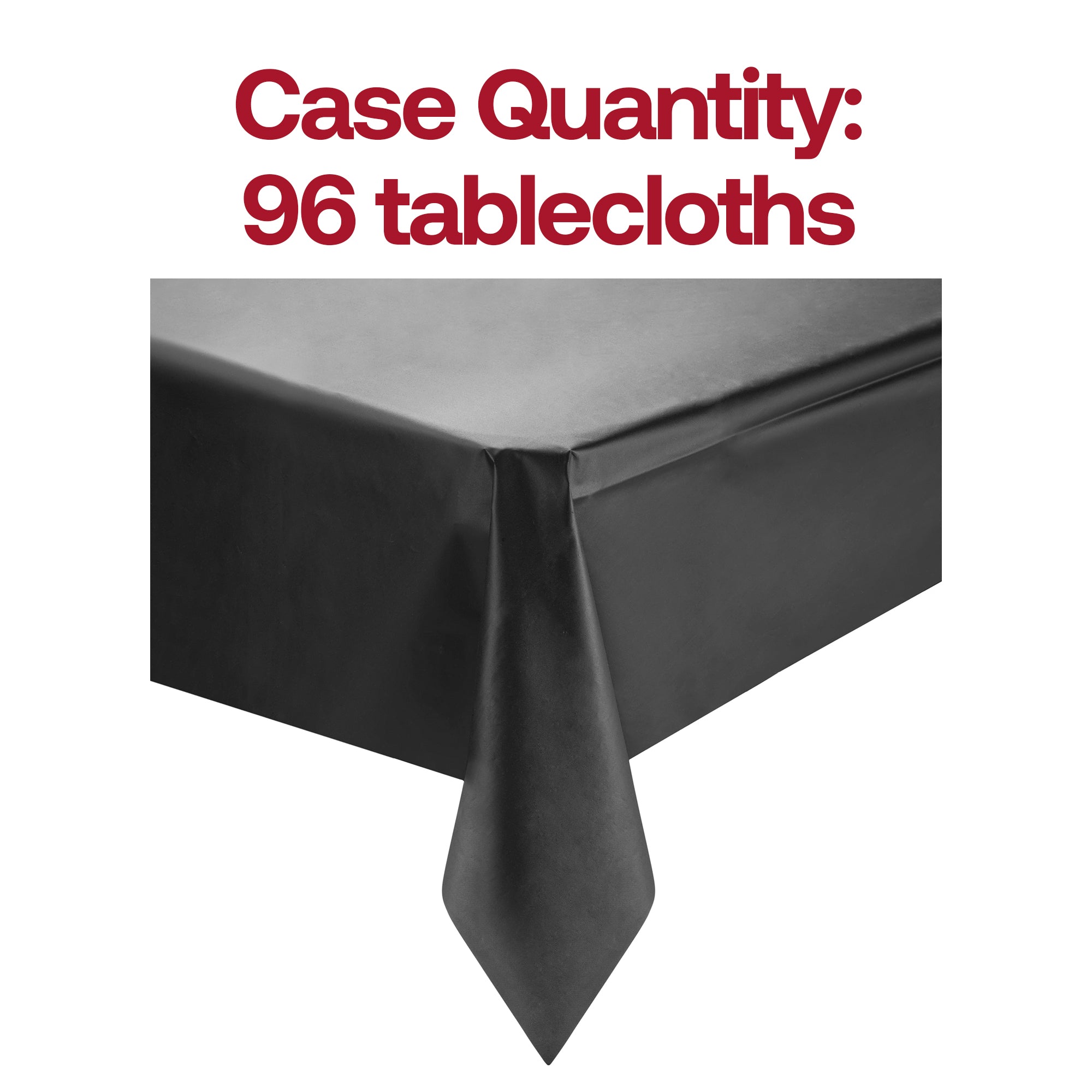 Disposable Tablecloth - Black Plastic Tablecloths | Smarty Had A Party