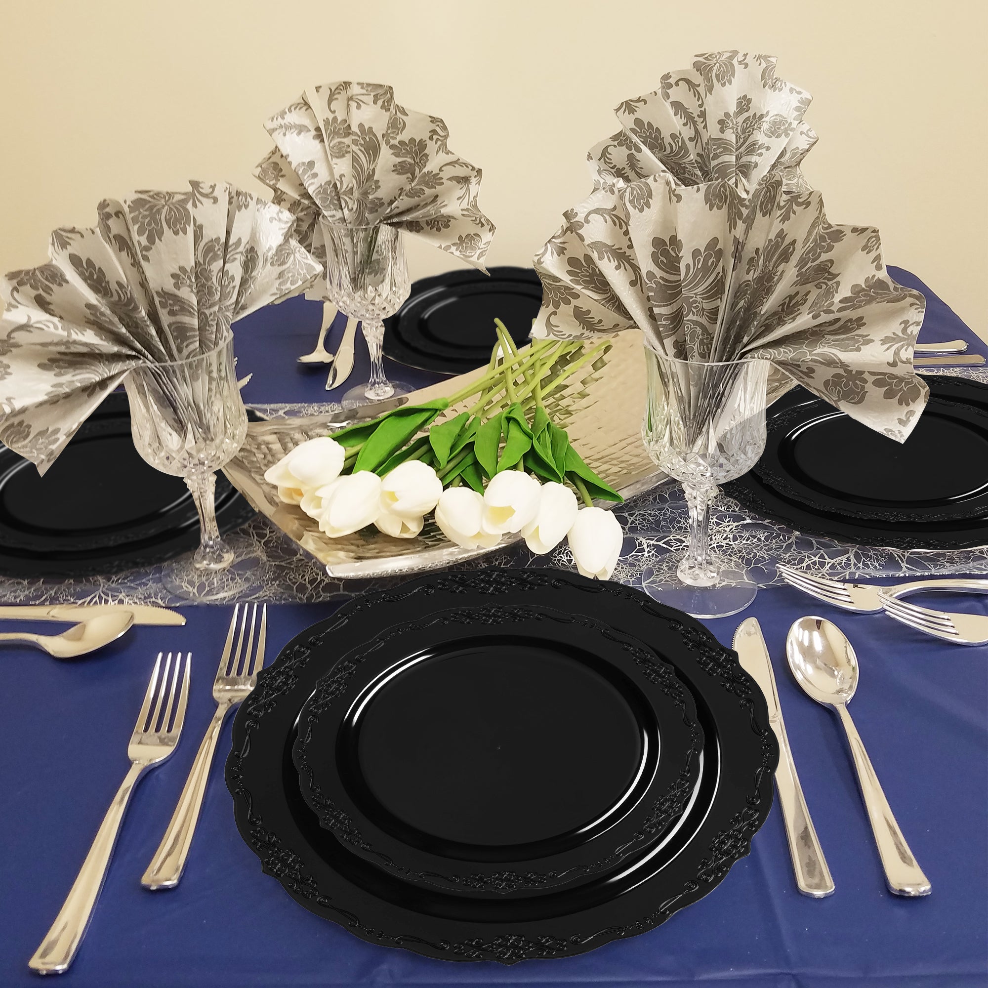 Plastic Plates - Vintage Dinnerware Value Set | Smarty Had A Party