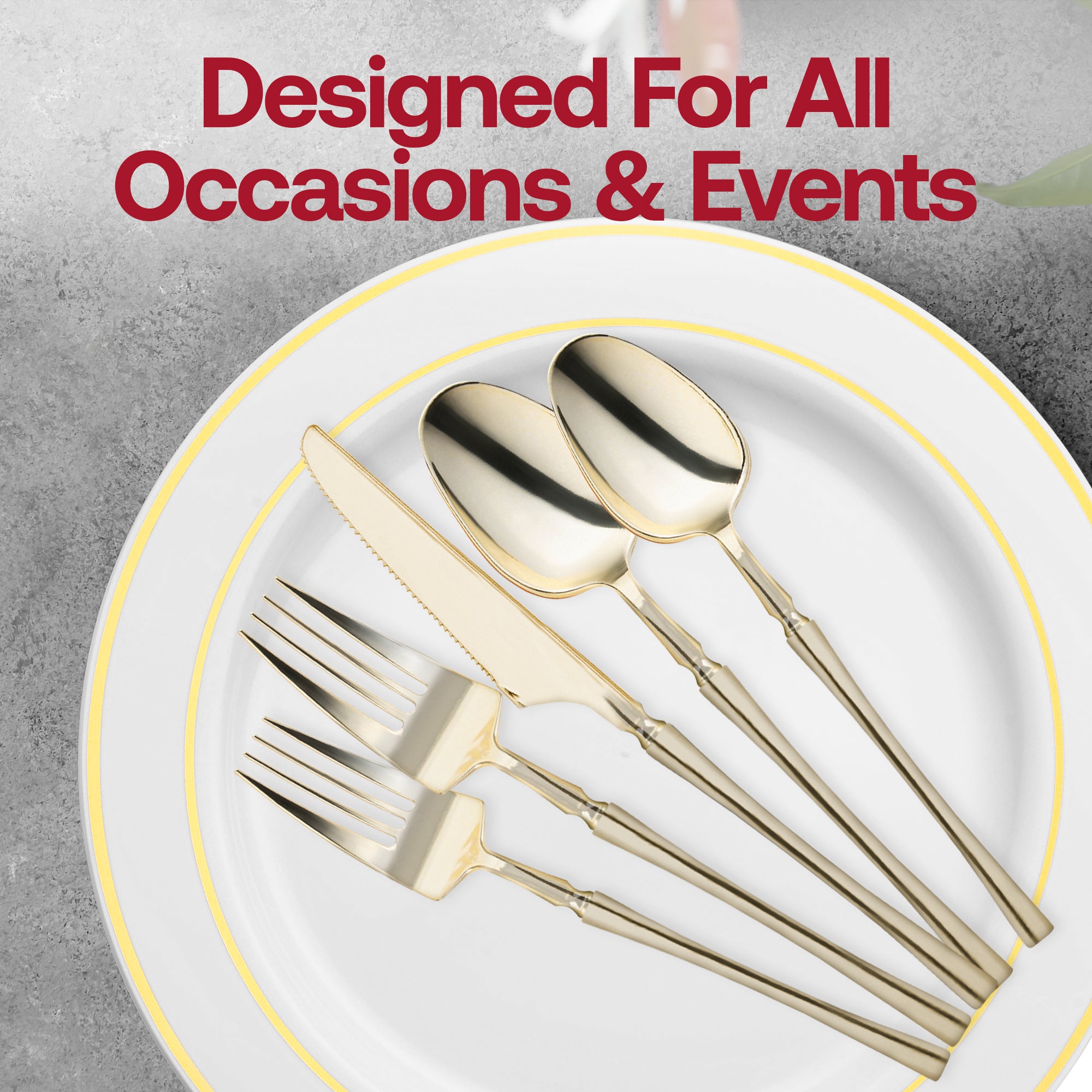 Plastic Forks - Gold Moderno Dinner Forks | Smarty Had A Party