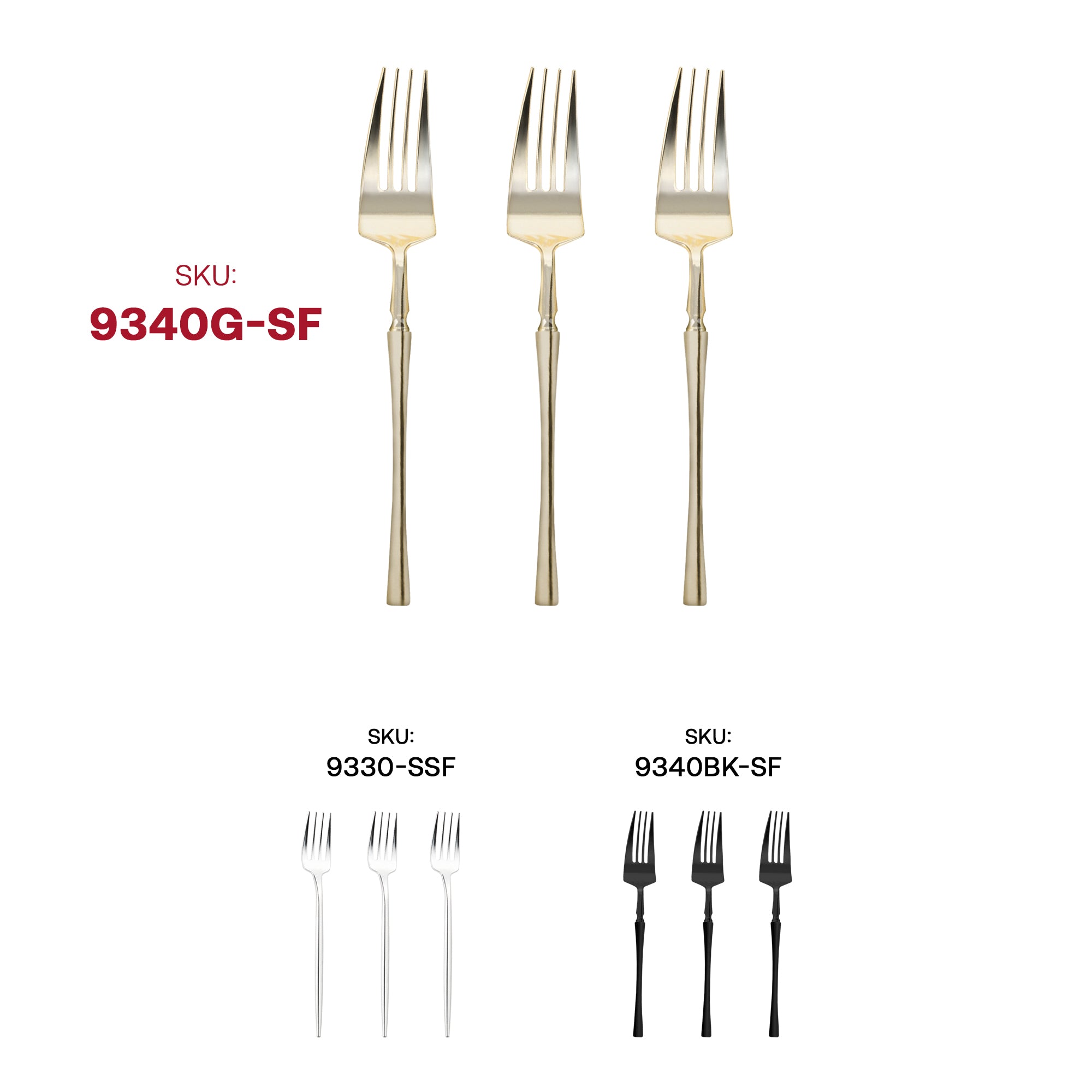Plastic Forks - Gold Moderno Dinner Forks | Smarty Had A Party