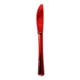 Plastic Knives - Shiny Metallic Red Knives | Smarty Had A Party