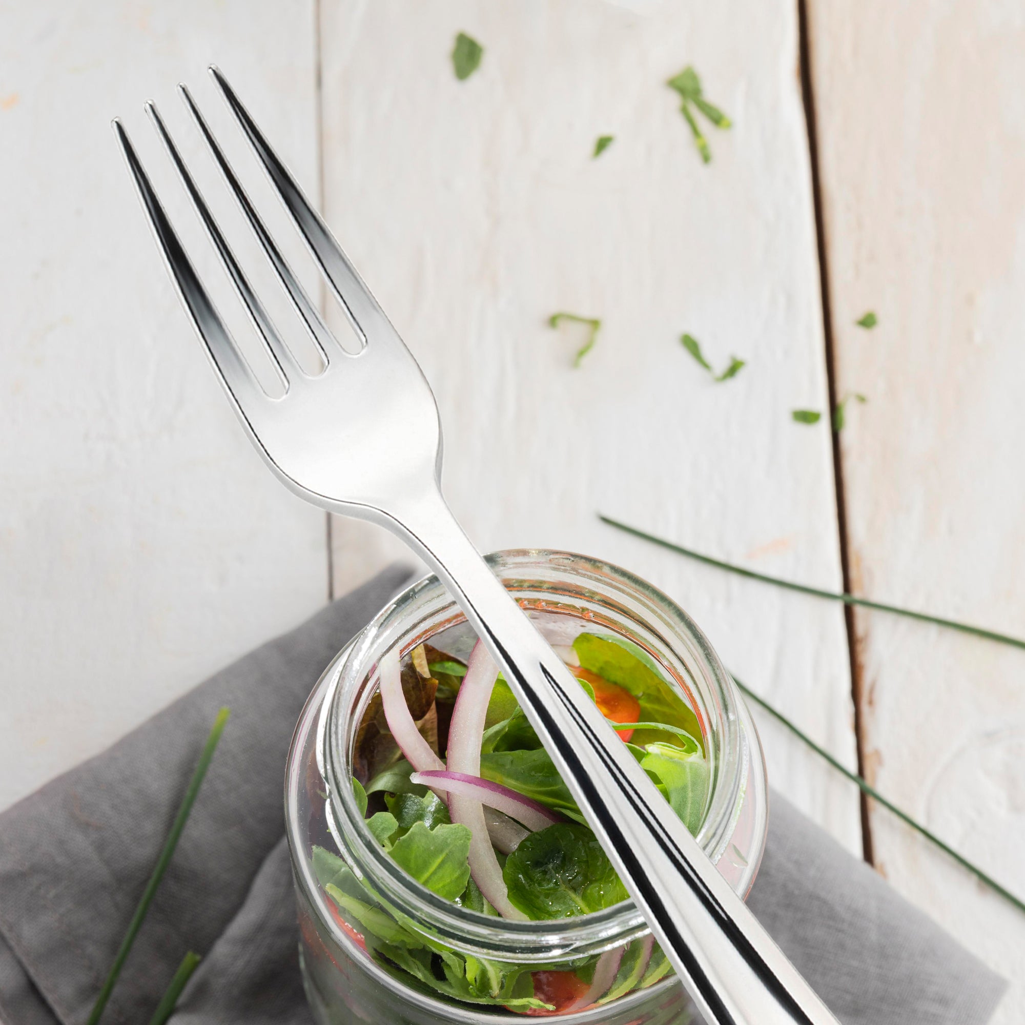 Plastic Fork - Shiny Metallic Silver Forks | Smarty Had A Party