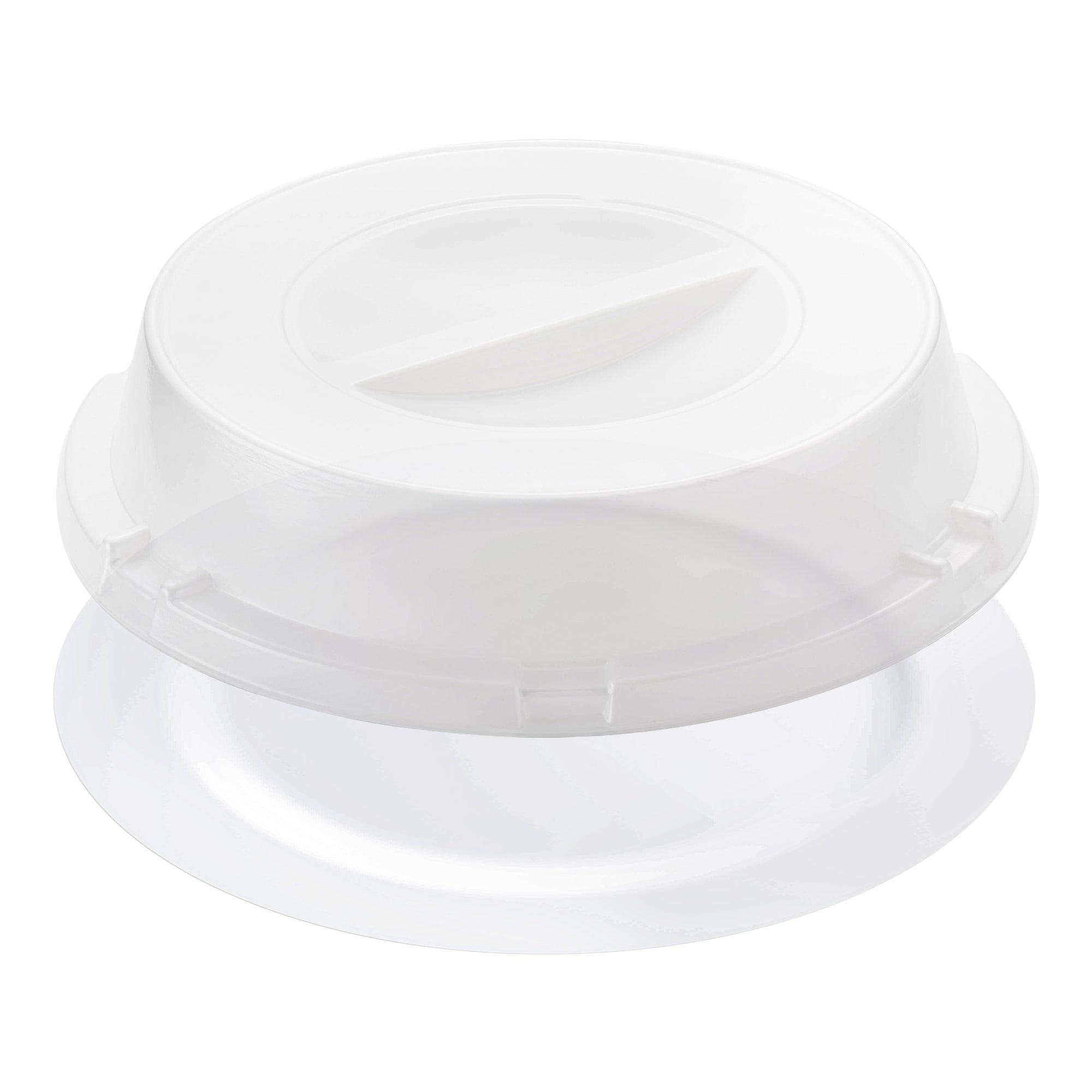 Plastic Plates - White Buffet Plates with Dome Lids | Smarty Had A Party