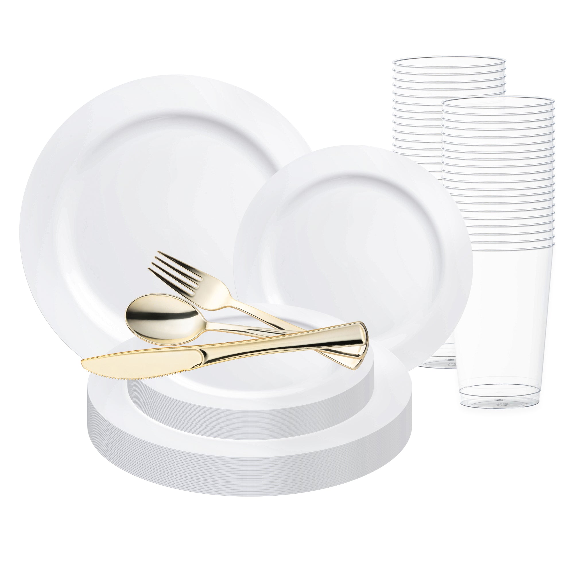 Plasticware - White Economy Wedding Set | Smarty Had A Party
