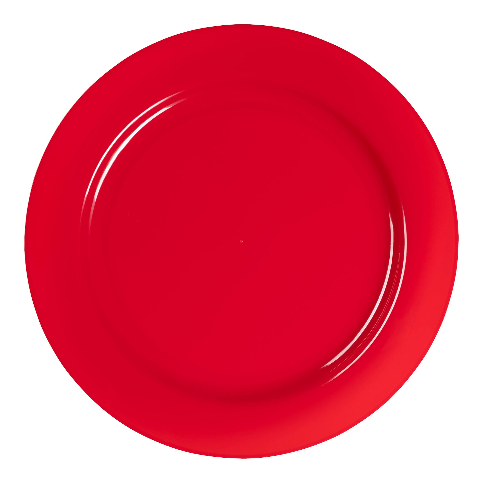 Plastic Plates - Red Round Dinner Plates | Smarty Had A Party